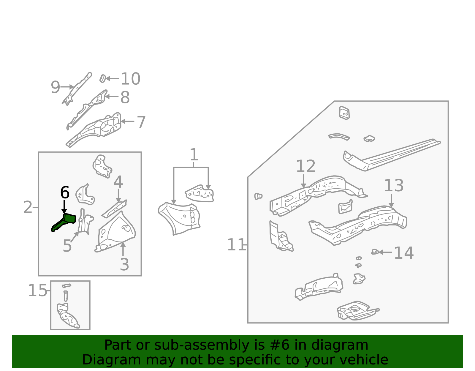 2000-2011 GM Passenger Side Front Fender Bracket 25645778 | TascaParts.com