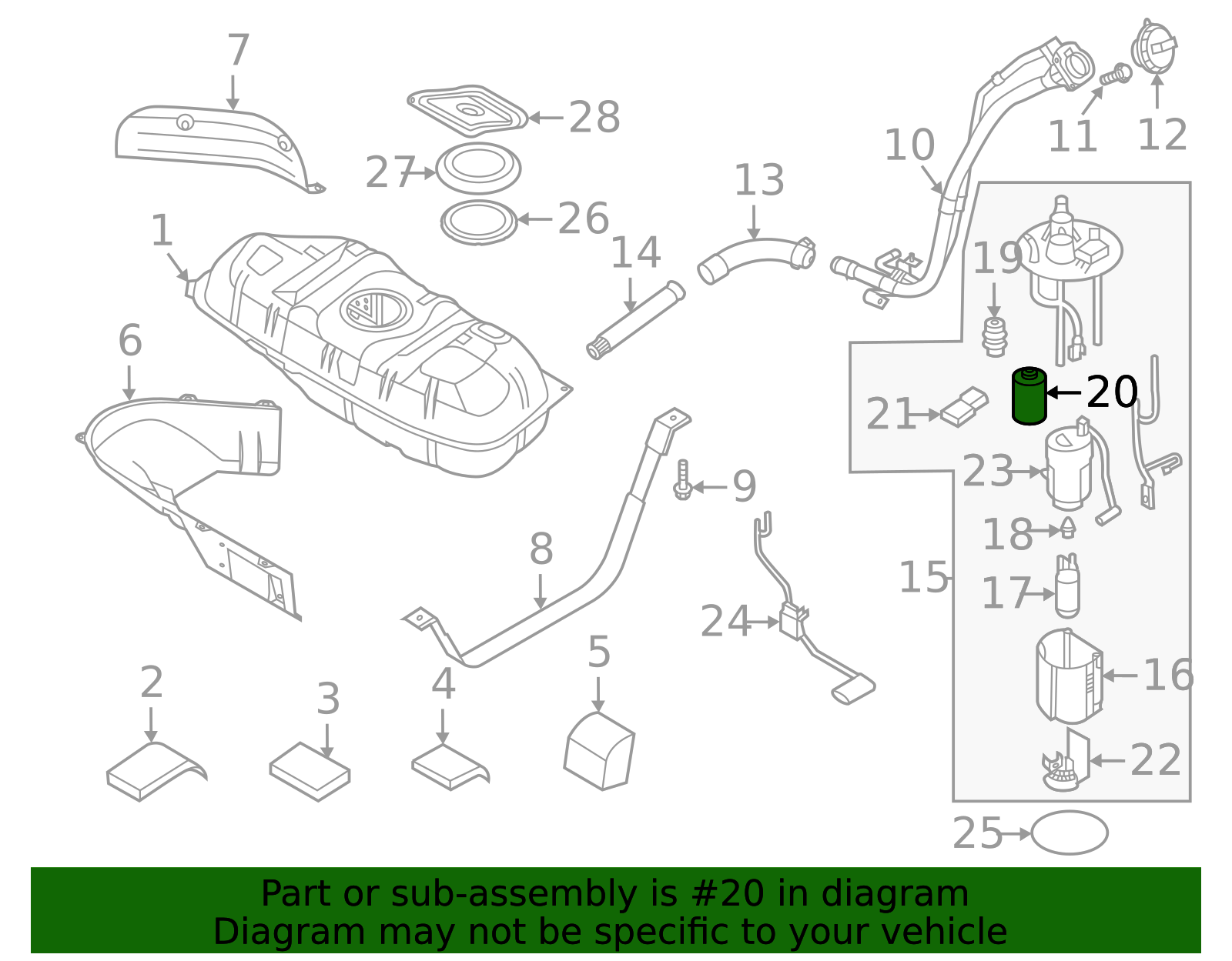 31155-1R500 - Kia Vent Valve 2012-2025 Kia | Performance Auto Parts