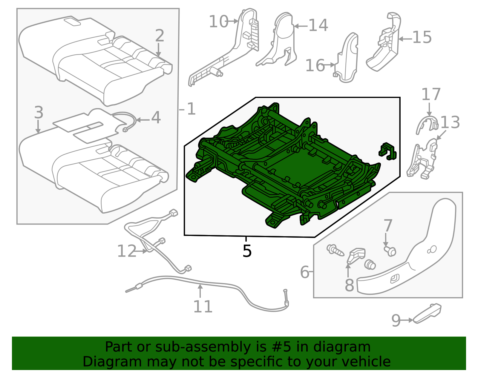 2024 Mazda CX-90 Slider Unit(R) KMV7-88-B00B | QuirkParts