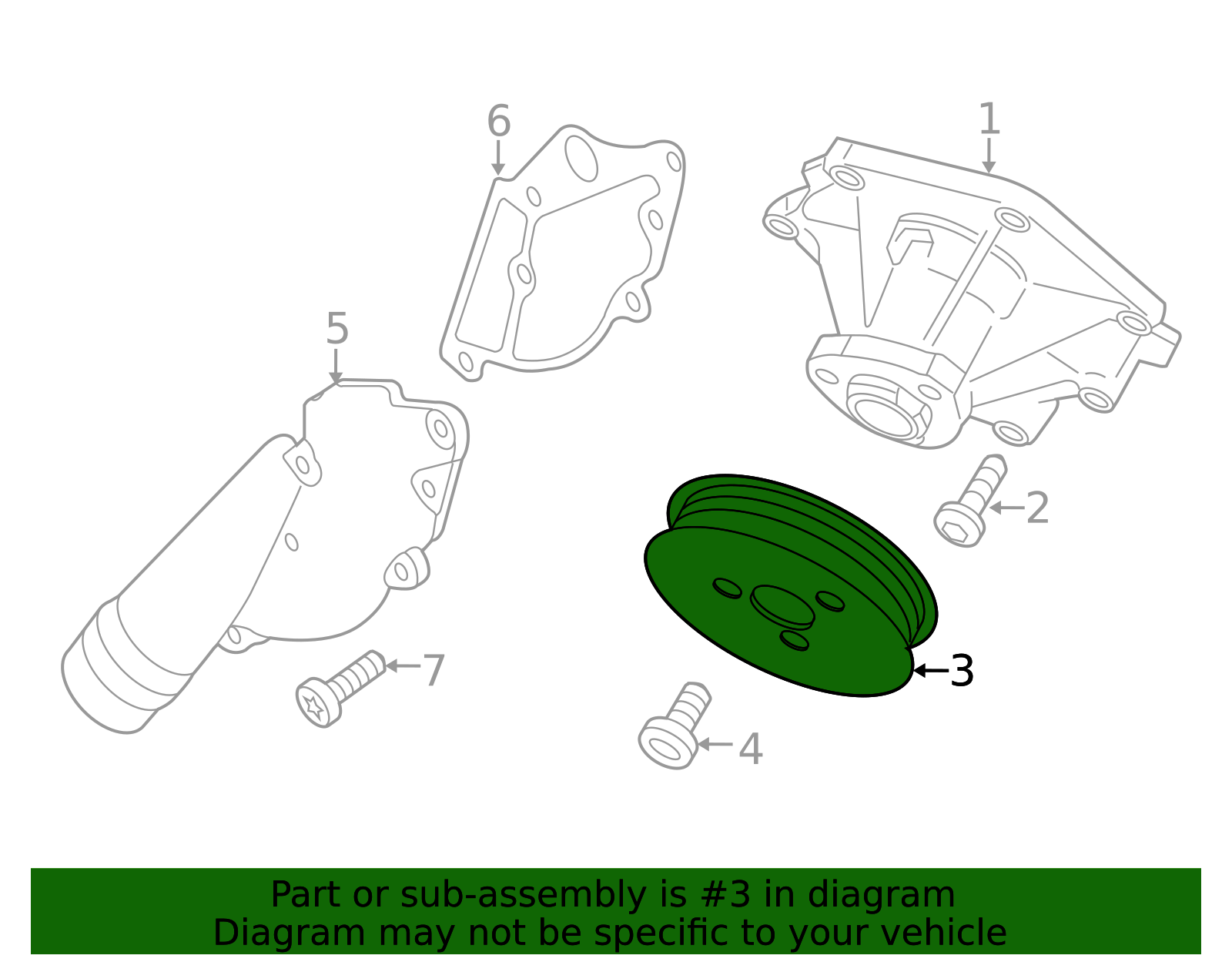 Audi Engine Water Pump Pulley - OEM Part | AutoNation Parts