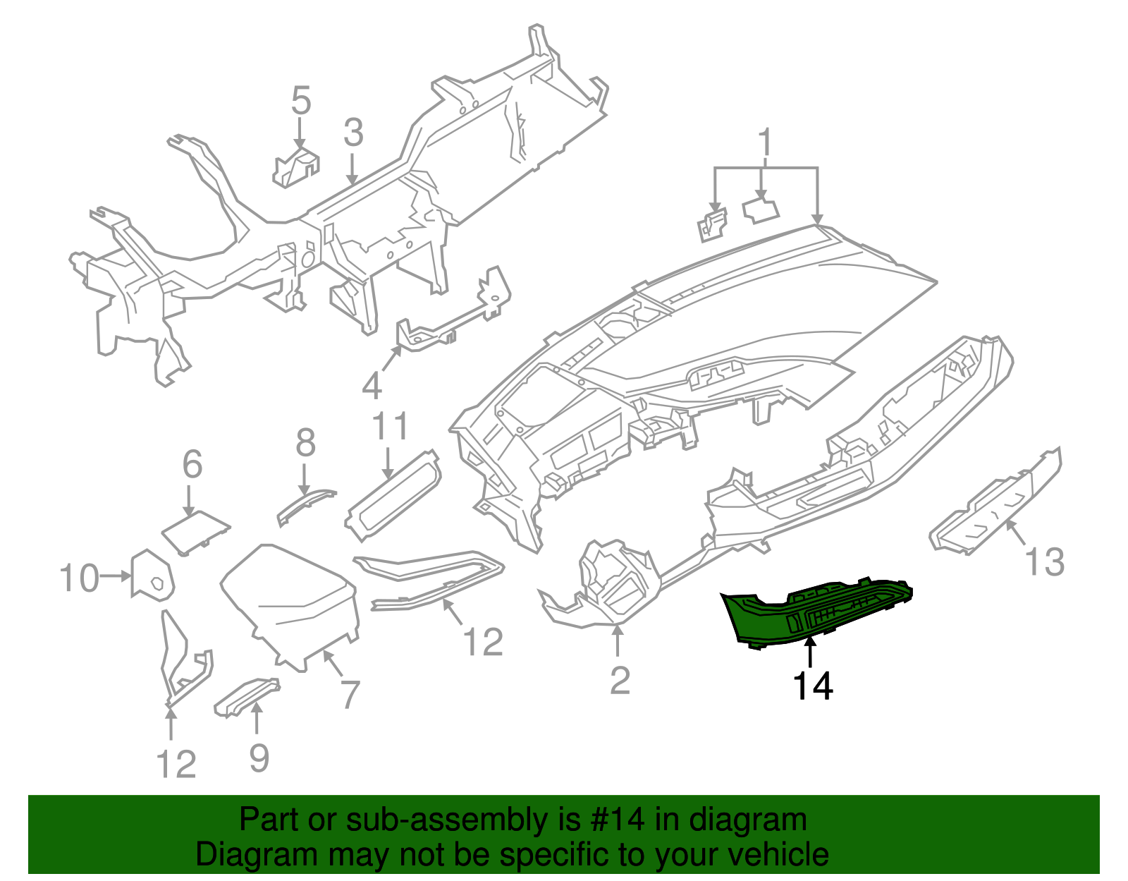 Genuine BMW 64-22-9-319-979 | Air Vent Grille | FREE Shipping on Most ...