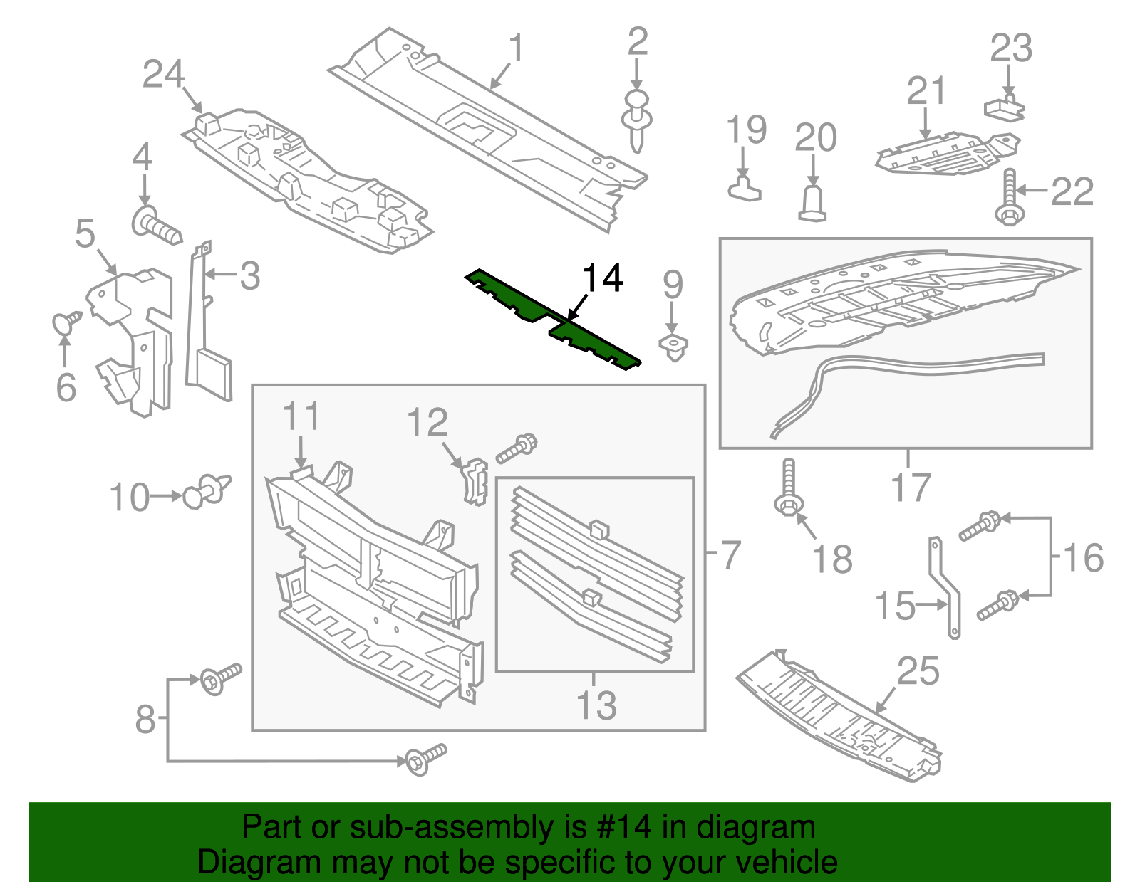 2018-2023 Ford Mustang | Shield | JR3Z-8327-A | Walls' Ford Parts