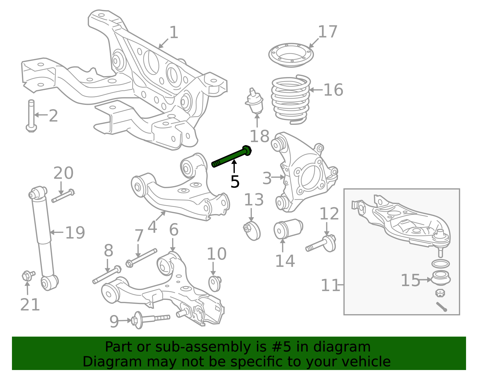 Genuine Official Toyota Upper Control Arm Bolt part# 90119-A0301 for ...