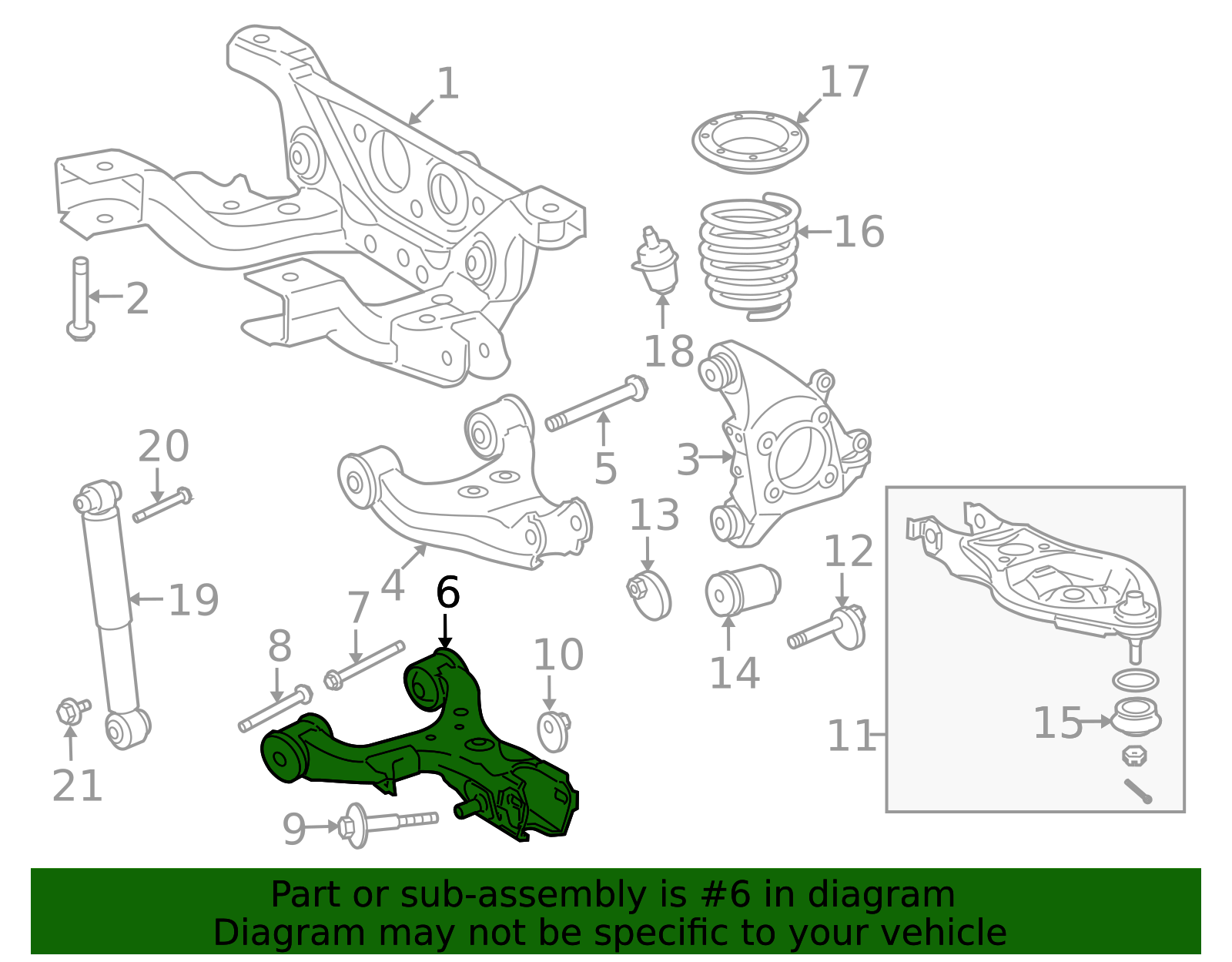2008-2022 Toyota Sequoia Lower Control Arm 48720-0C010 | Toyota Parts ...