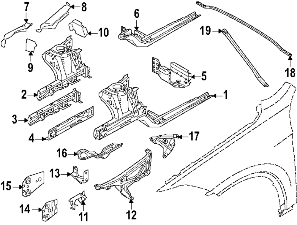 Genuine BMW 41-00-9-634-688 | Inner Support | FREE Shipping on Most ...