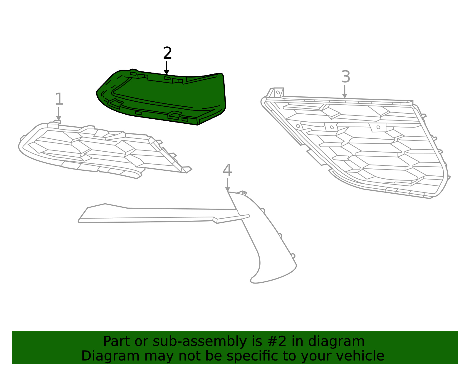 84506391 - 2020-2025 Chevrolet Corvette - Black Front Driver Side Lower ...