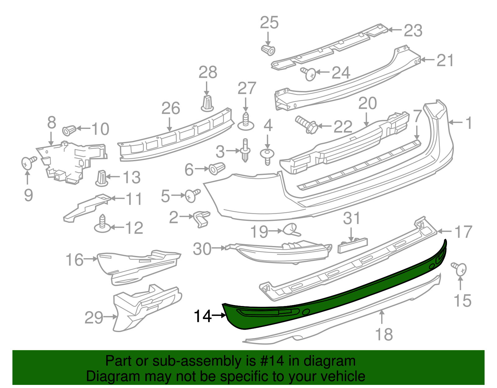 2011-2014 Volkswagen Touareg Lower Cover 7P6-807-521-A-GRU | OEM Parts ...