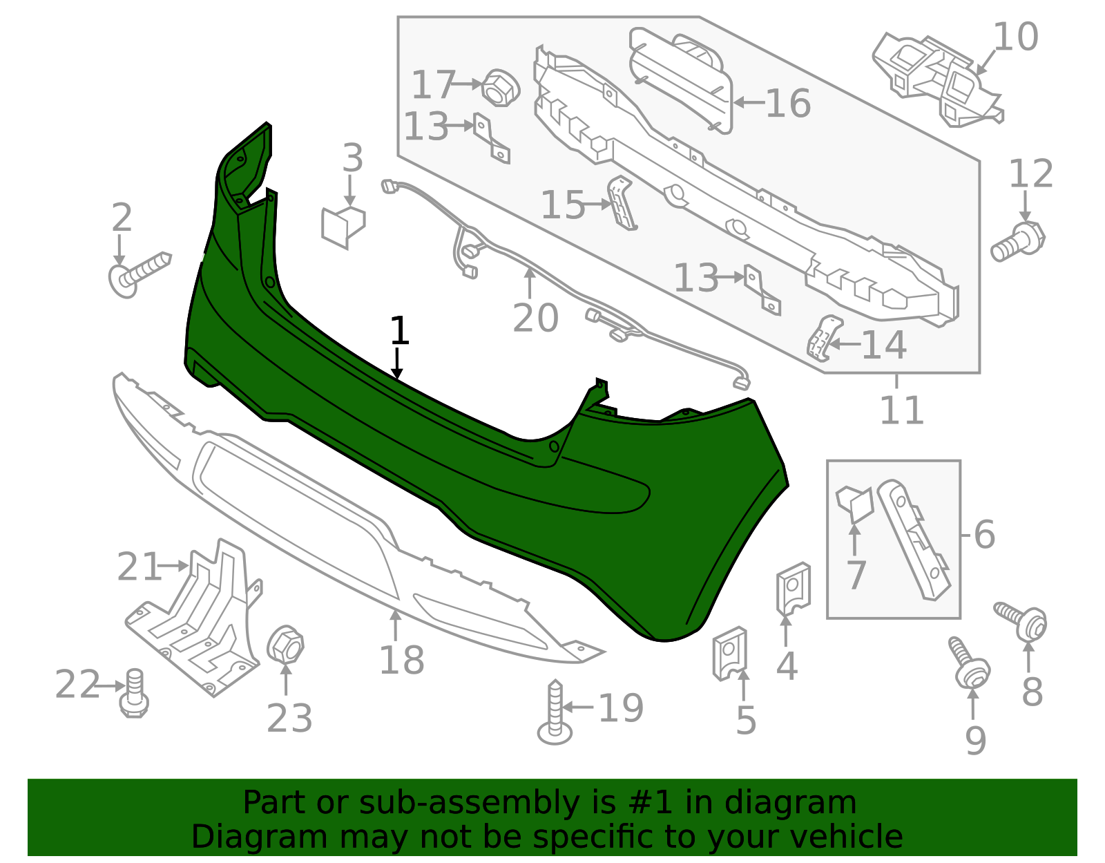 86611-1W200 - Bumper Cover 2012-2015 Kia Rio | Kia Downtown LA Parts
