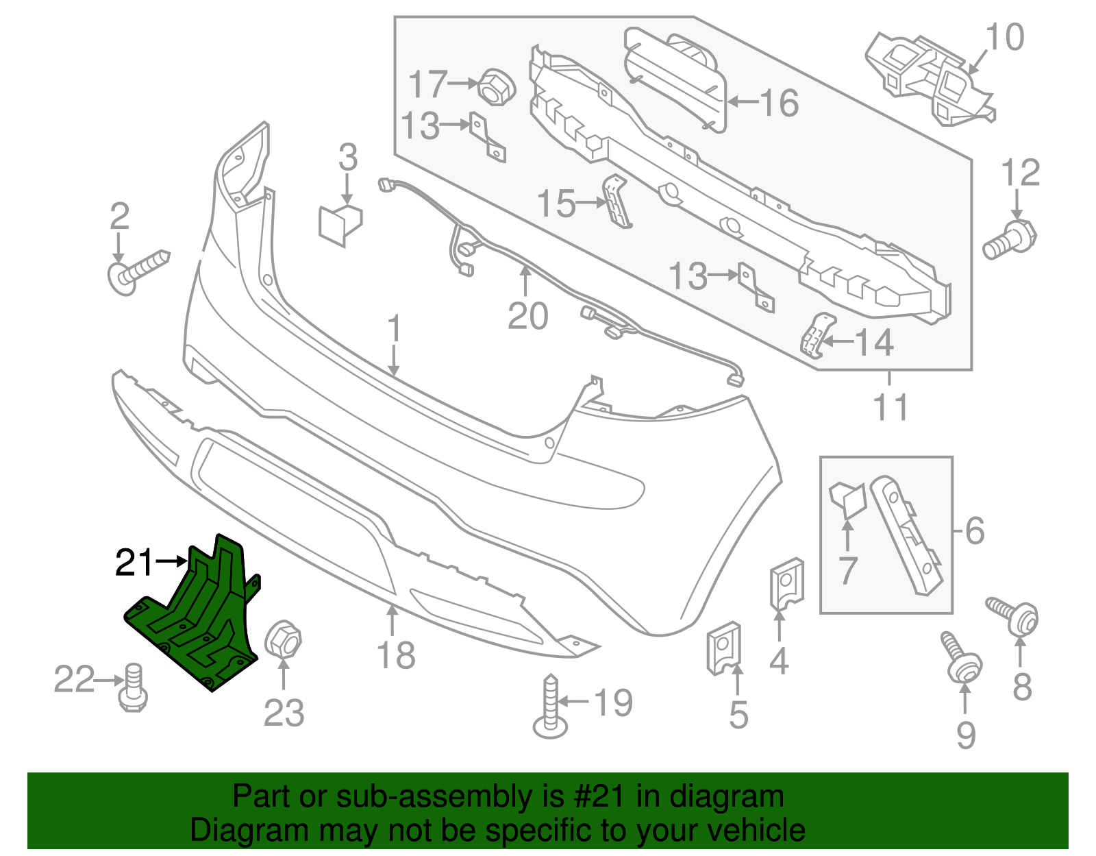 86695-1W200 - Under Cover 2012-2015 Kia Rio | Kia.Parts Store