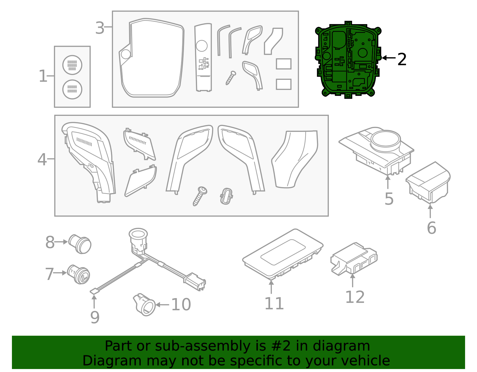 Genuine BMW 61-31-5-A7D-F79 | Control Switch Assembly | FREE Shipping ...