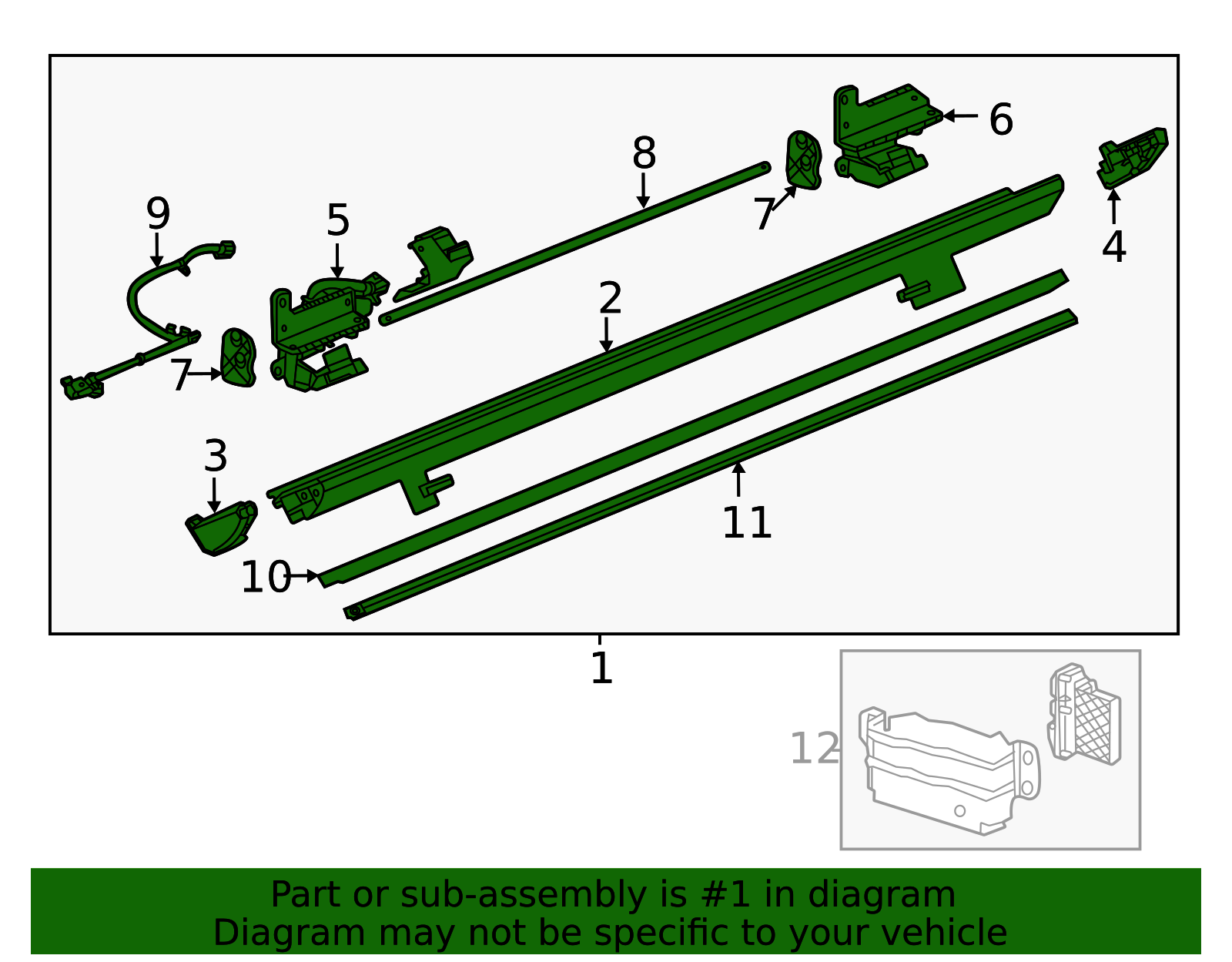 2021-2025 GM Step Bar Assembly 87830482 GM | GMPartsDirect.com