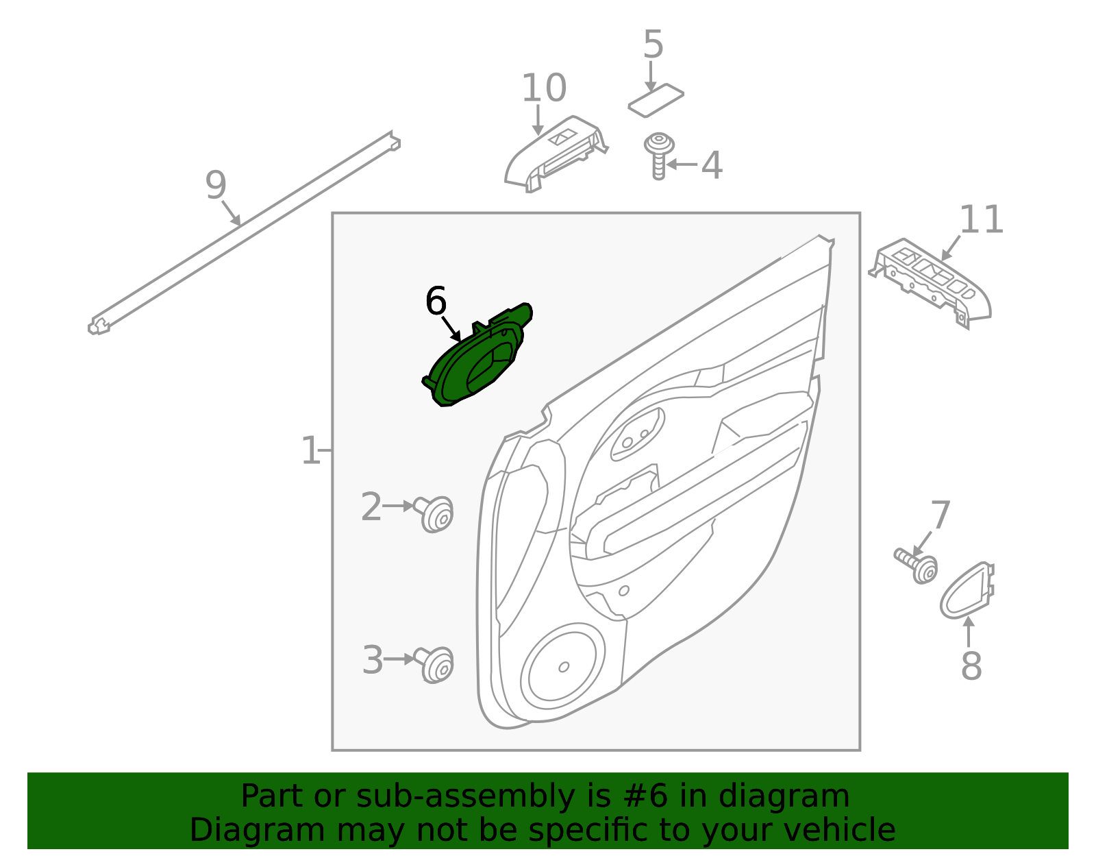 2014-2019 Kia Soul Handle, Inside - Passenger Side (RH) 82620-B2000EQ ...