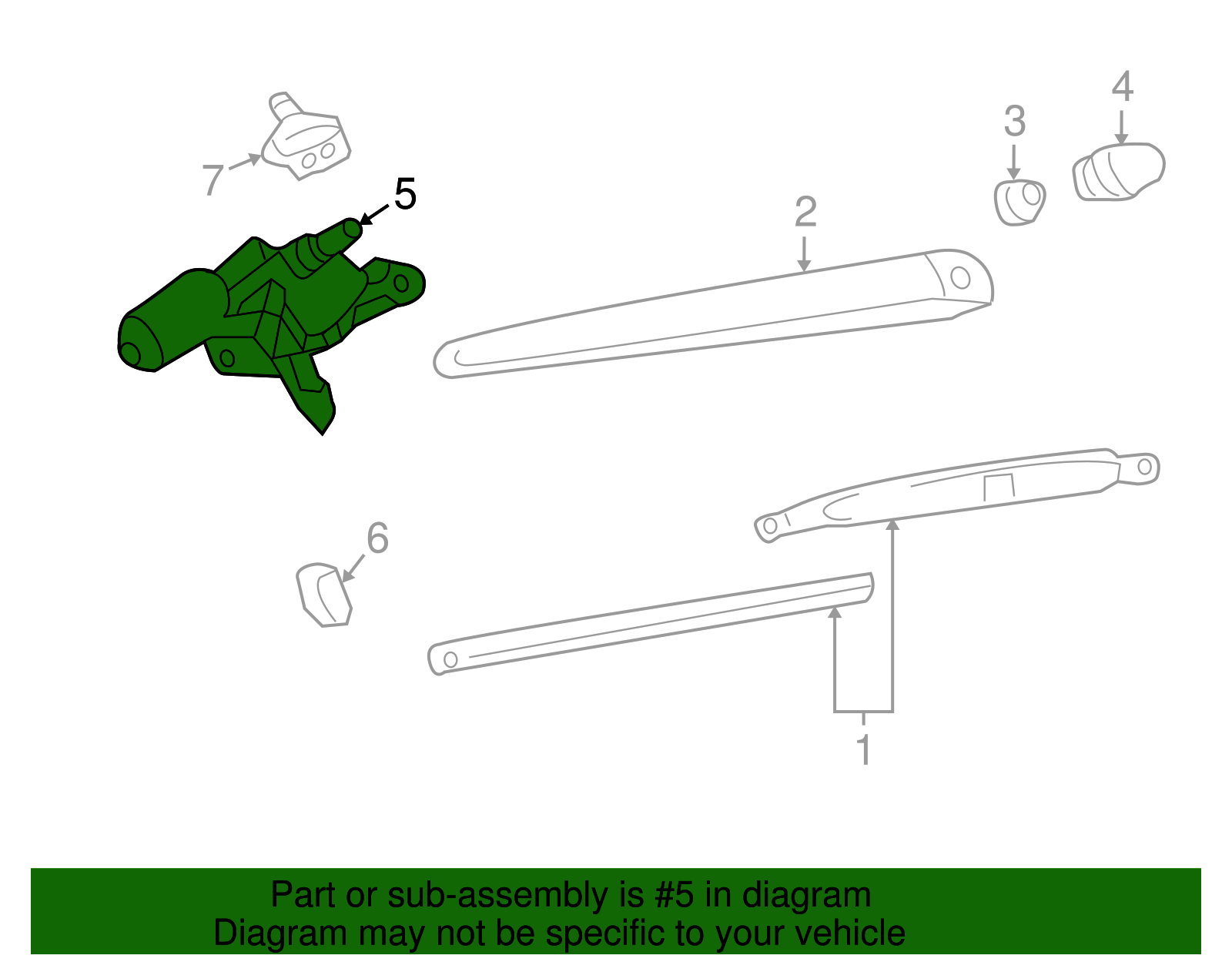 2009-2017 Chevrolet Traverse Rear Window Wiper Motor 23488243 | Capital ...