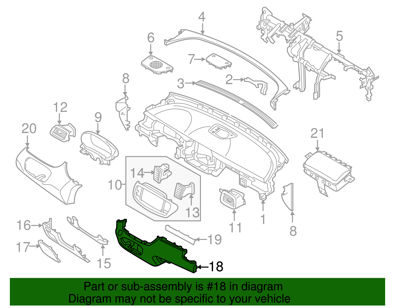 84730-C5000WK - Lower Panel 2016-2020 Kia Sorento | Kia.Parts Store