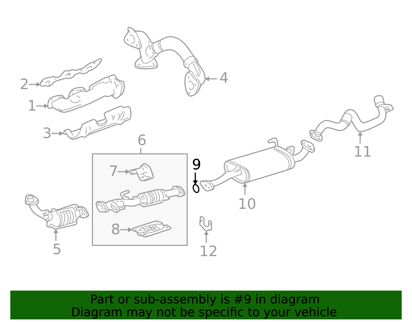 1996-2009 Toyota Exhaust Pipe Gasket 90917-06072 | Camelback Toyota Parts