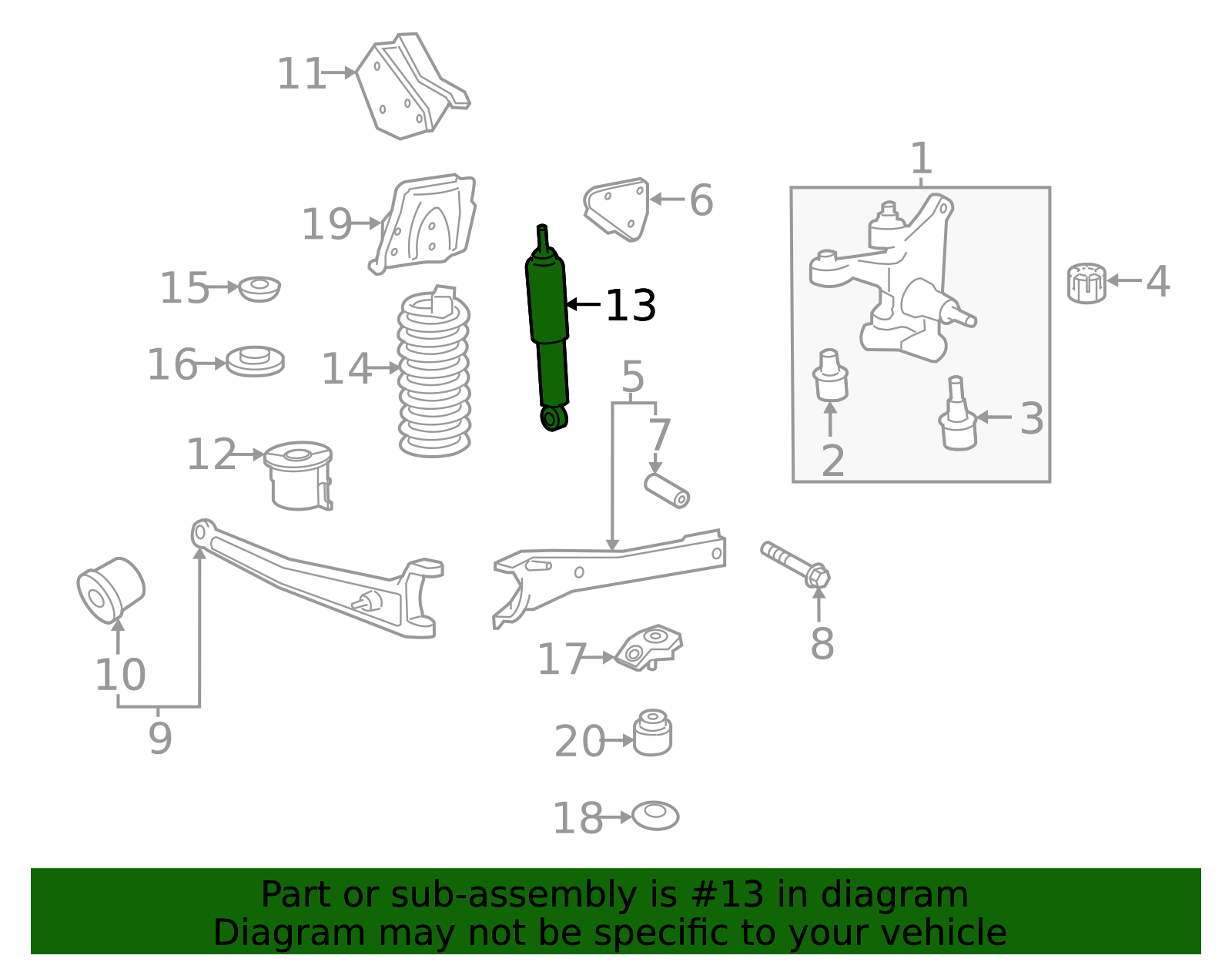 2018-2022 Ford | Shock Absorber Assembly | ASH-866153 | Walls' Ford Parts