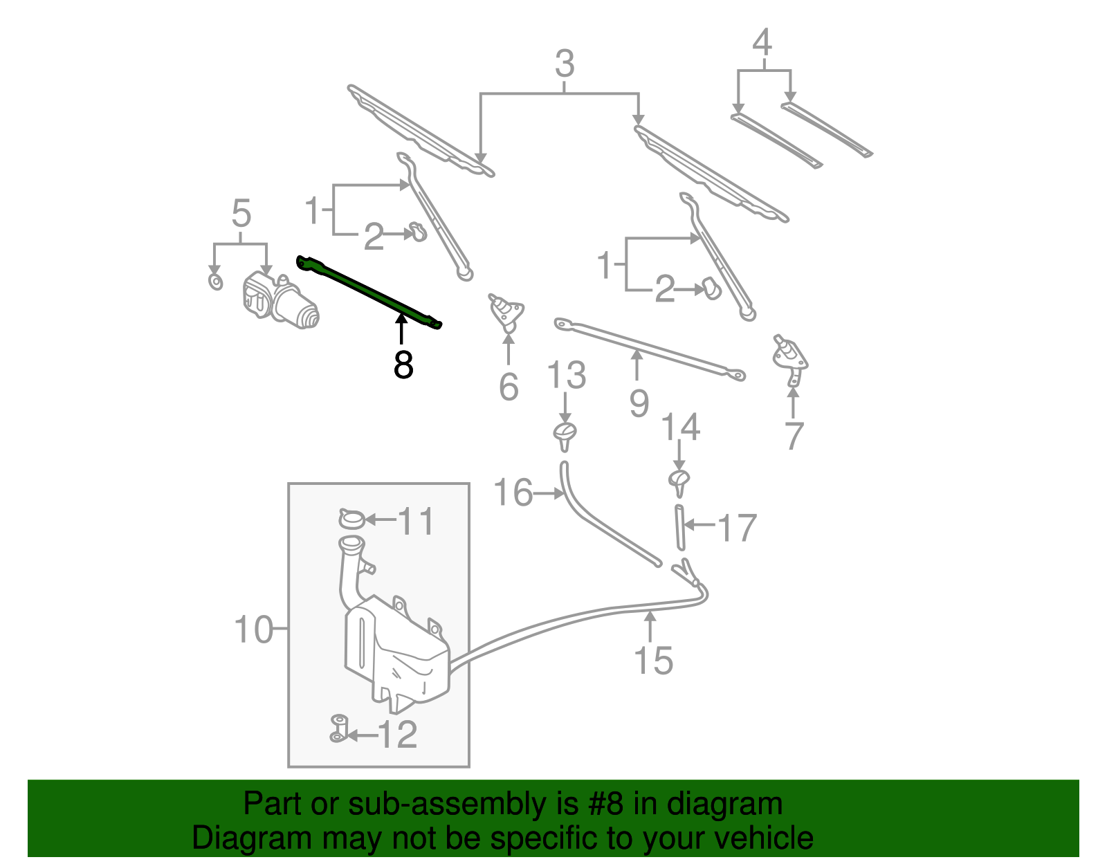 2000-2004 Nissan Pivot Assembly Link 28841-9Z400 | Team Nissan Inc.