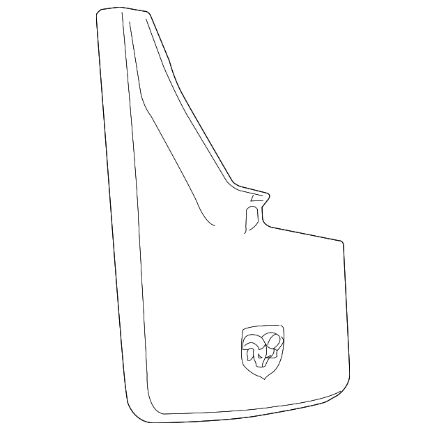 82212287AC - Mud Guard 2009-2024 Mopar | Mopar Factory Parts Warehouse
