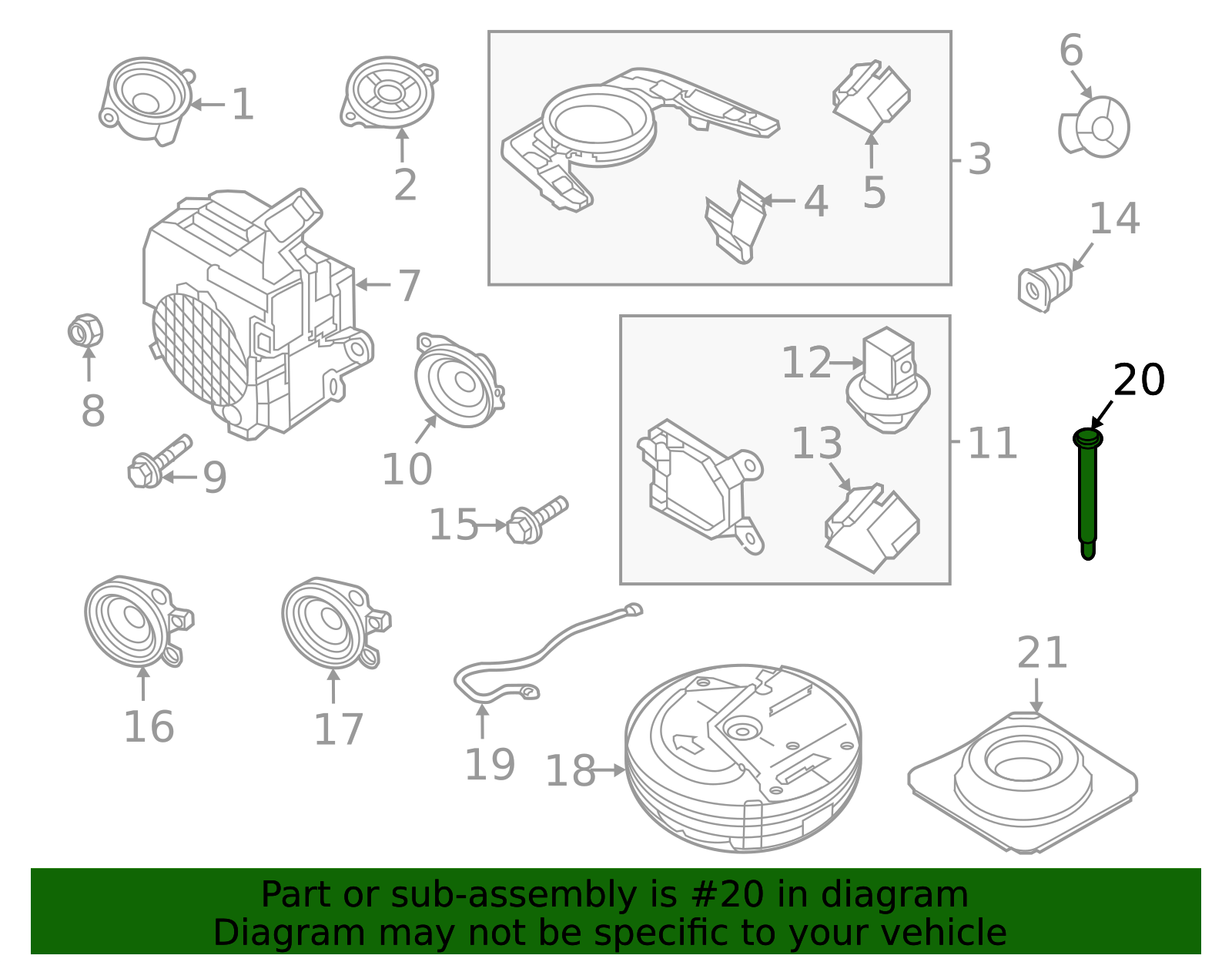 2020-2025 Mazda CX-30 | Woofer Mount Bolt | DGH9-66-A91 | Mazda Online ...