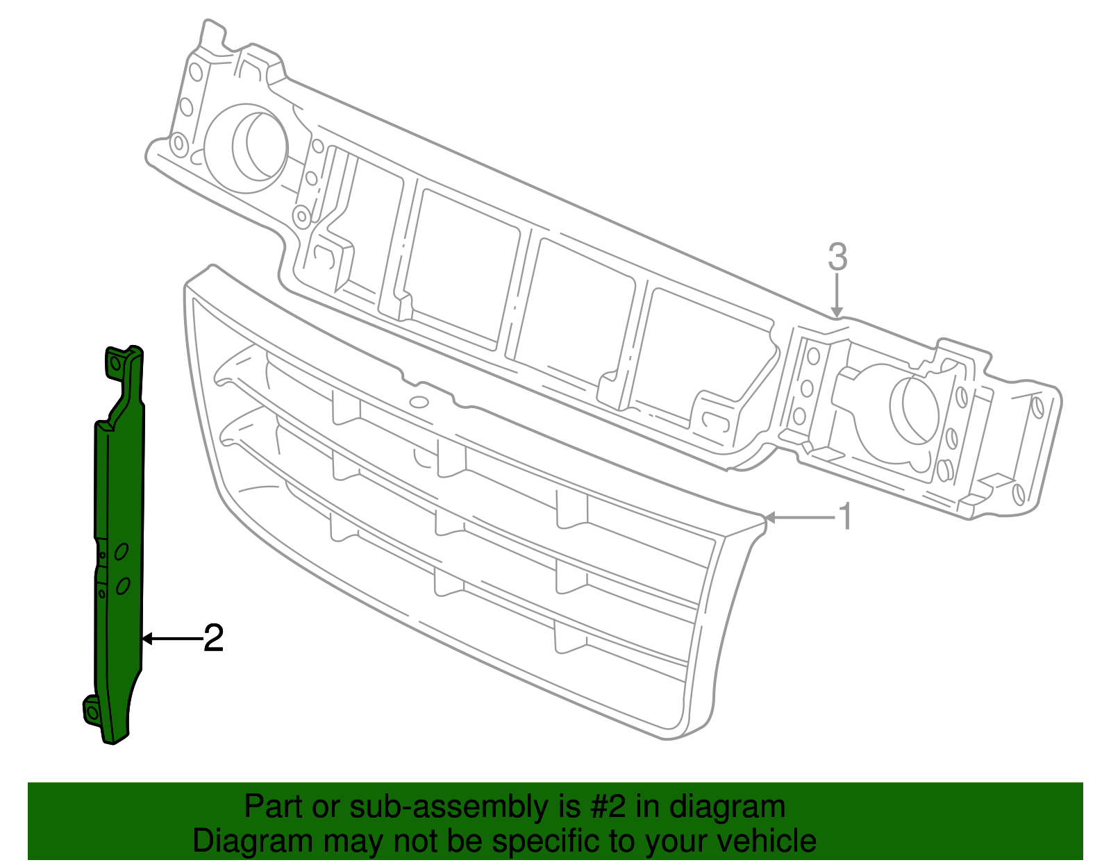 4C2Z-8182-AA - Grille Bracket 1997-2007 Ford | Group 1 Auto Parts