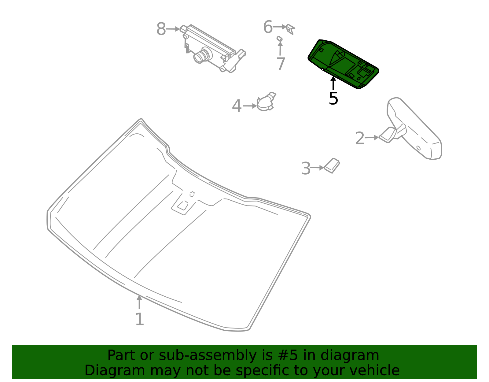 2021-2024 Ford | Cover Rain Sensor | ML3Z-17D550-AB | Walls' Ford Parts