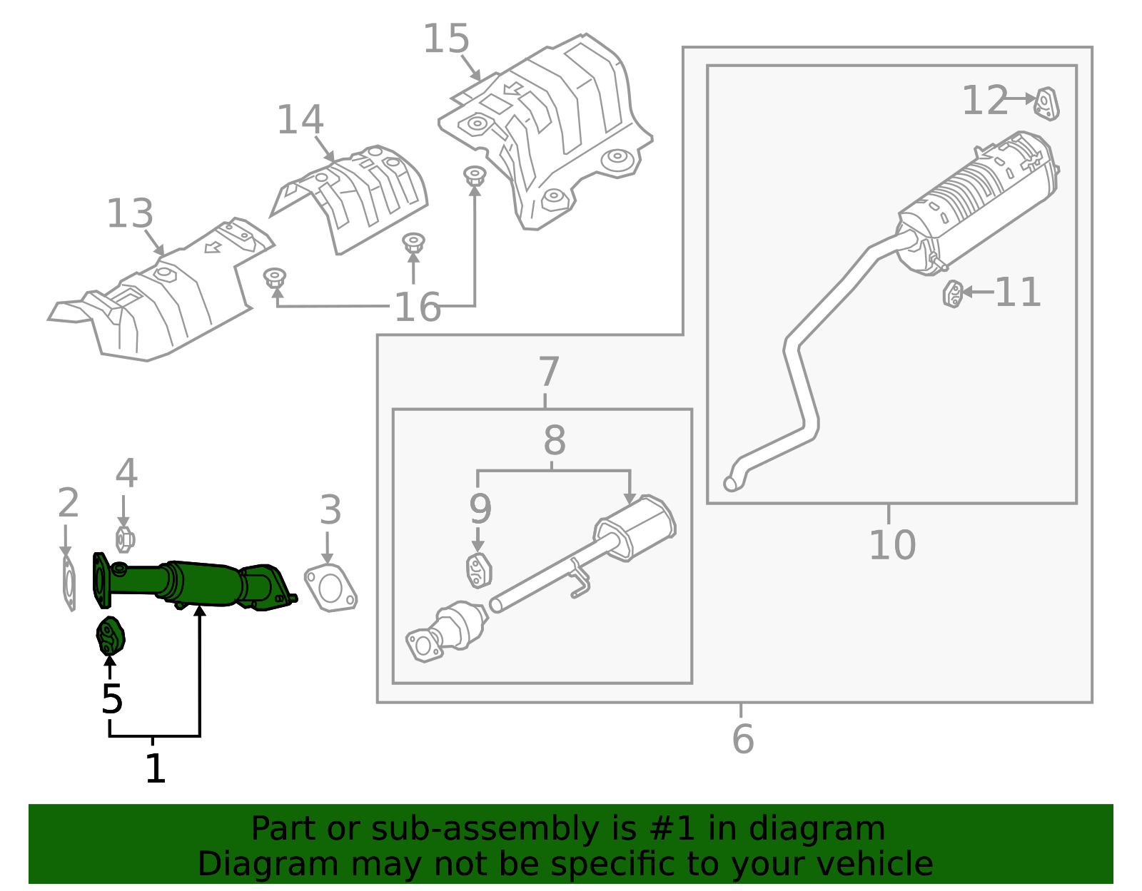 2020-2022 Hyundai Accent Front Pipe 28610-J0300 | MotorMotor