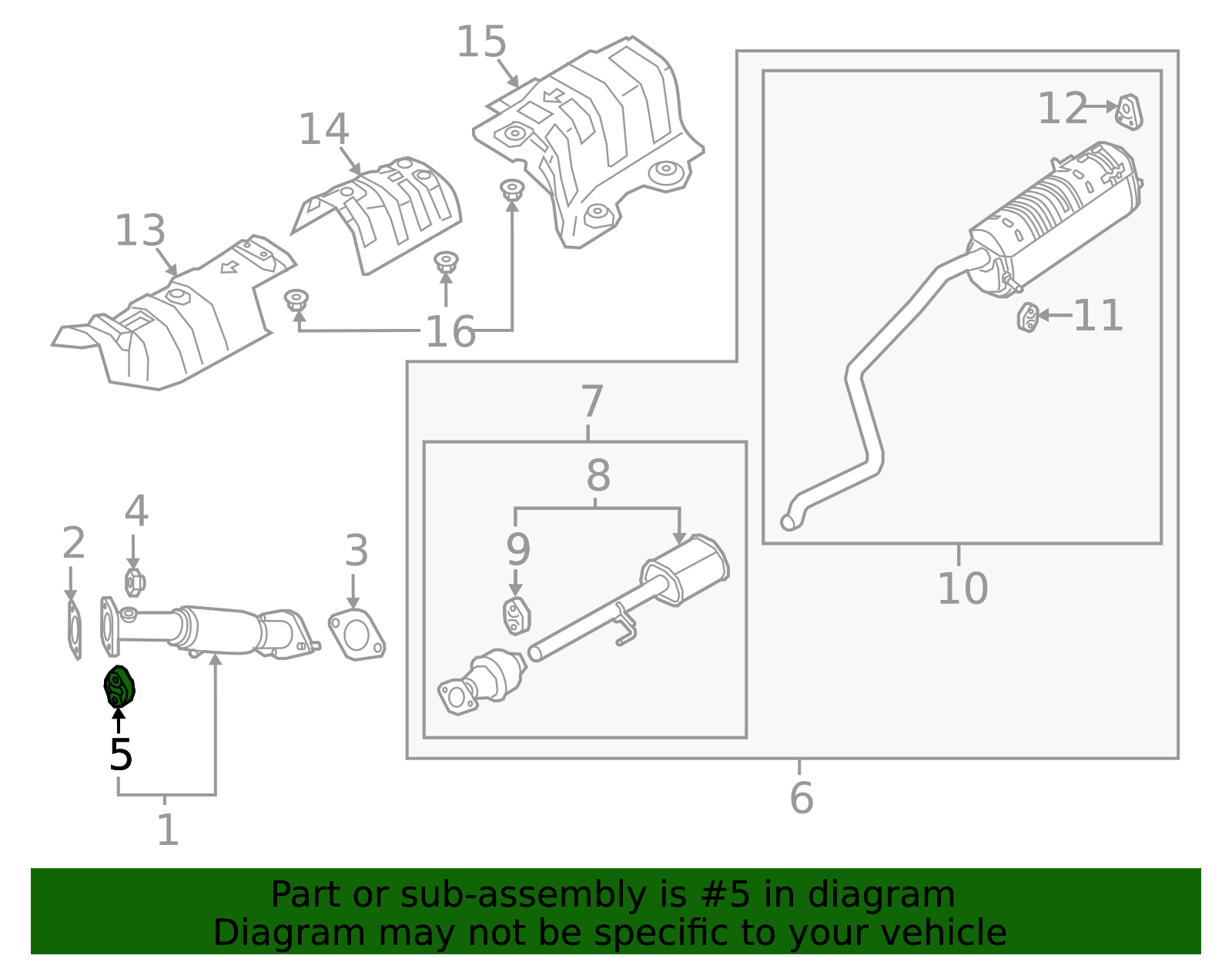2021-2022 Hyundai Accent Exhaust System Hanger 28780-H2000 | MotorMotor