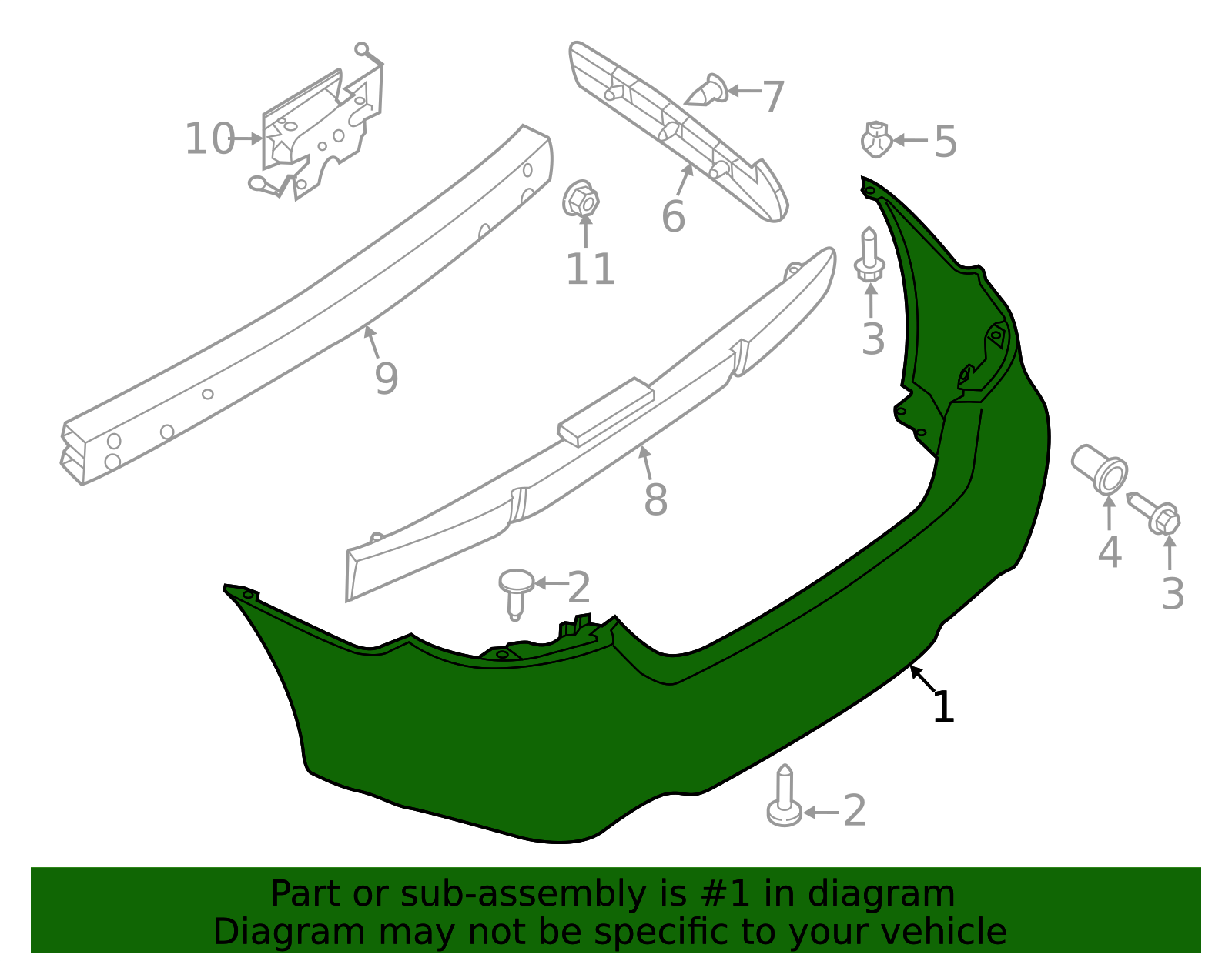 Genuine OEM Nissan 2016-2018 Nissan Maxima Bumper Cover 85022-4RB0H ...