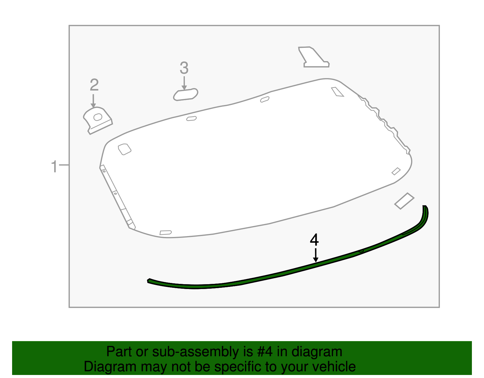 75575-0E030 - Lower Molding - 2016-2021 Lexus | My L Parts