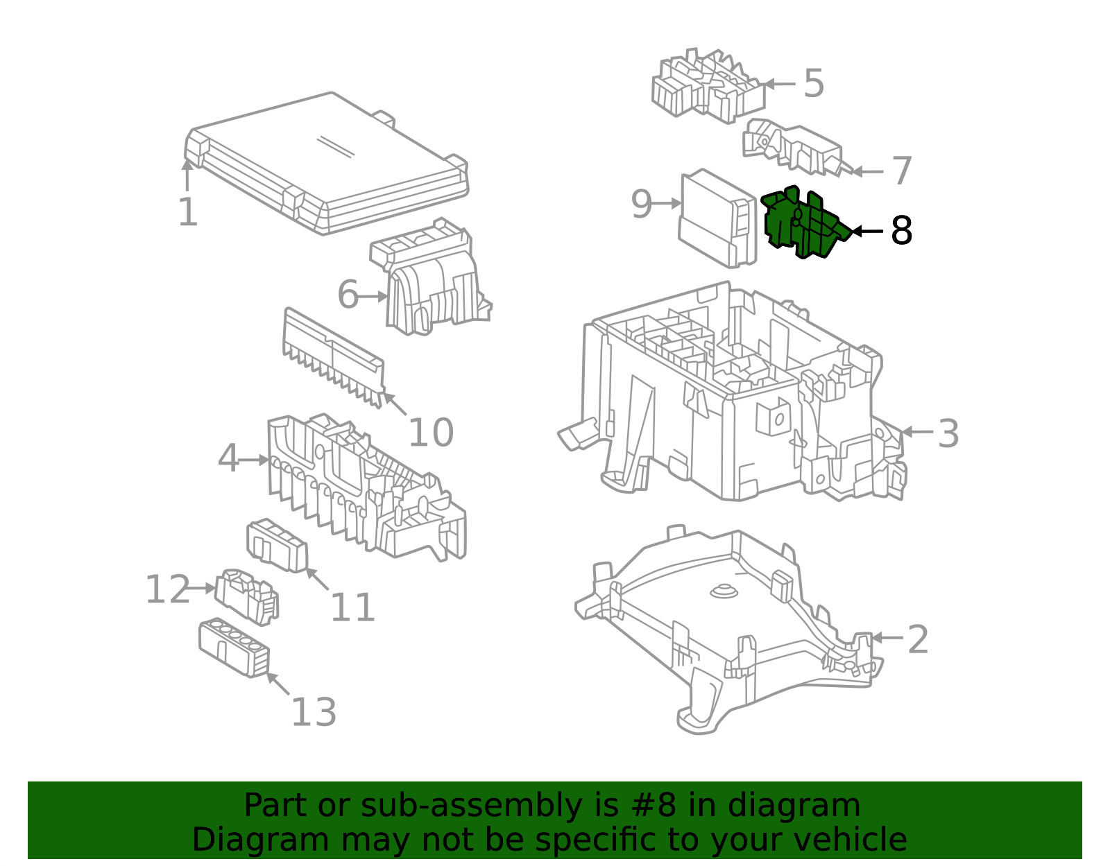 82661-60750 - Relay Cover Longo Toyota Parts