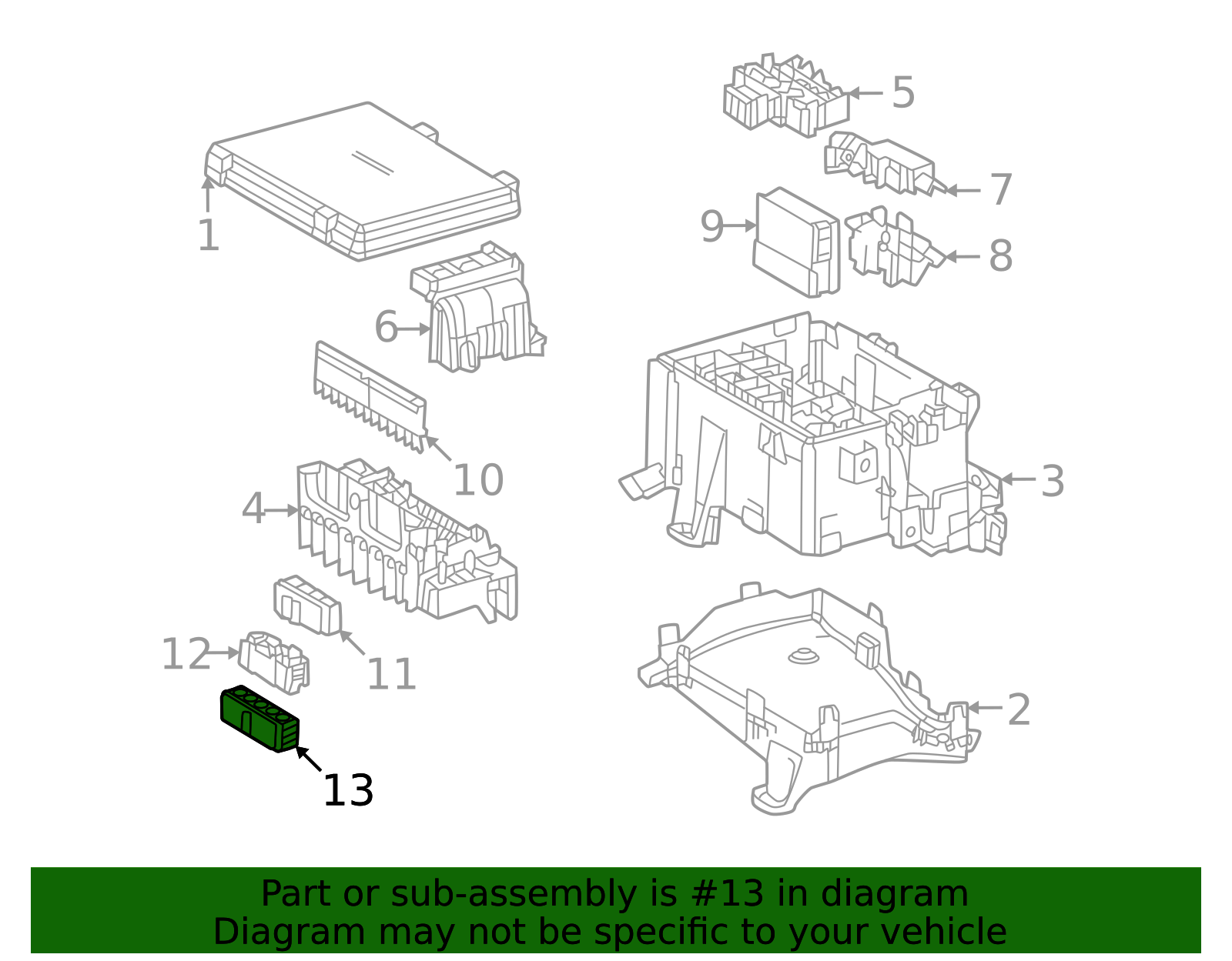 2024-2025 Toyota 2024 Toyota Land Cruiser - Main Relay Block 82660 ...