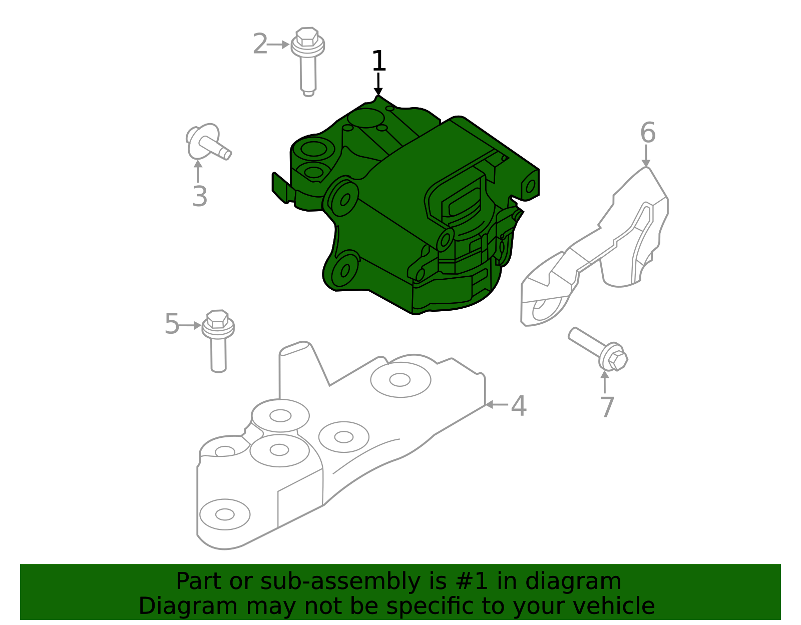 Genuine OEM Trans Mount Part# LR133341 Fits 2020 Land Rover: Up To 35% ...