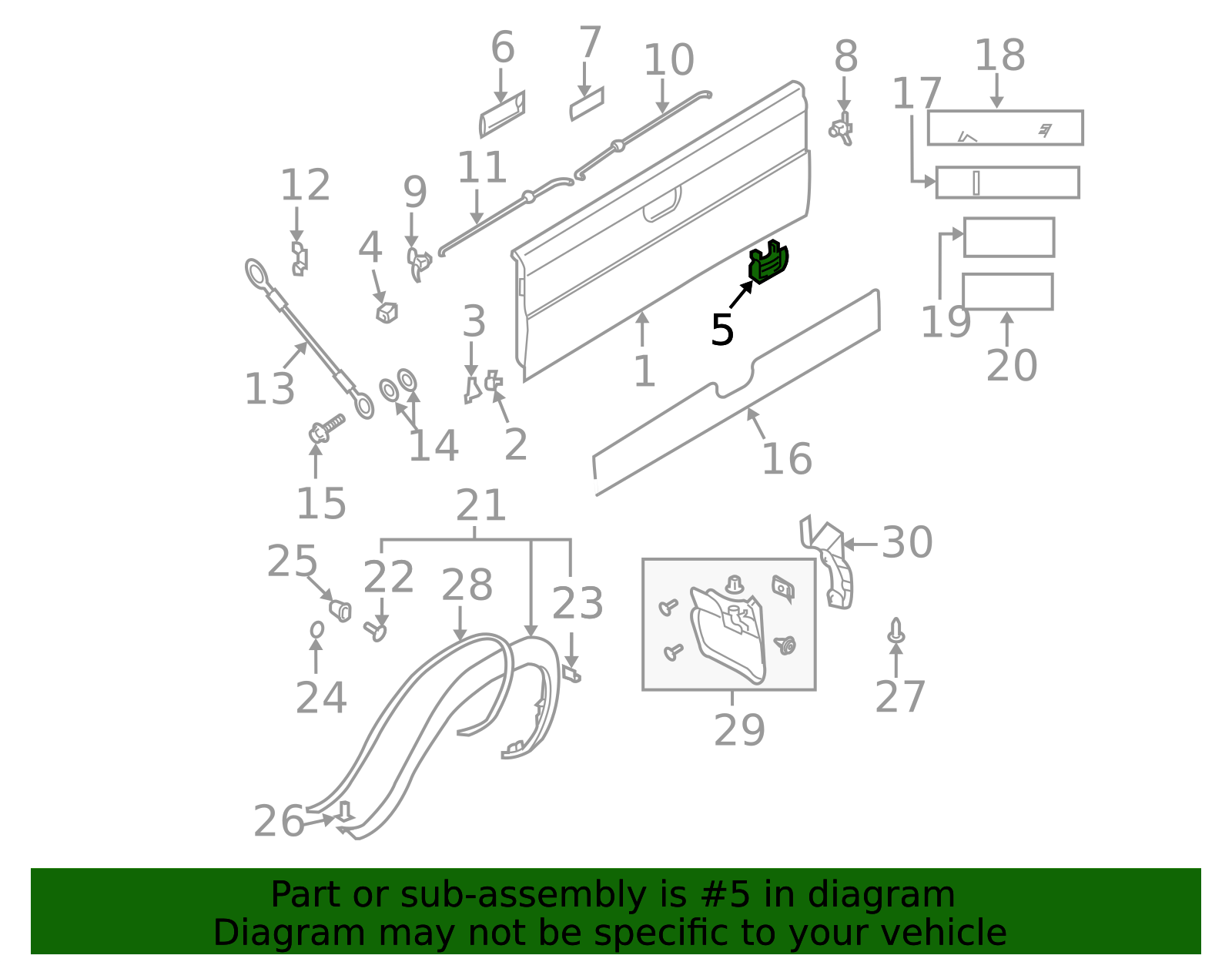 2001-2004 Nissan Frontier Handle 90606-8Z400 | Nissan Parts Central
