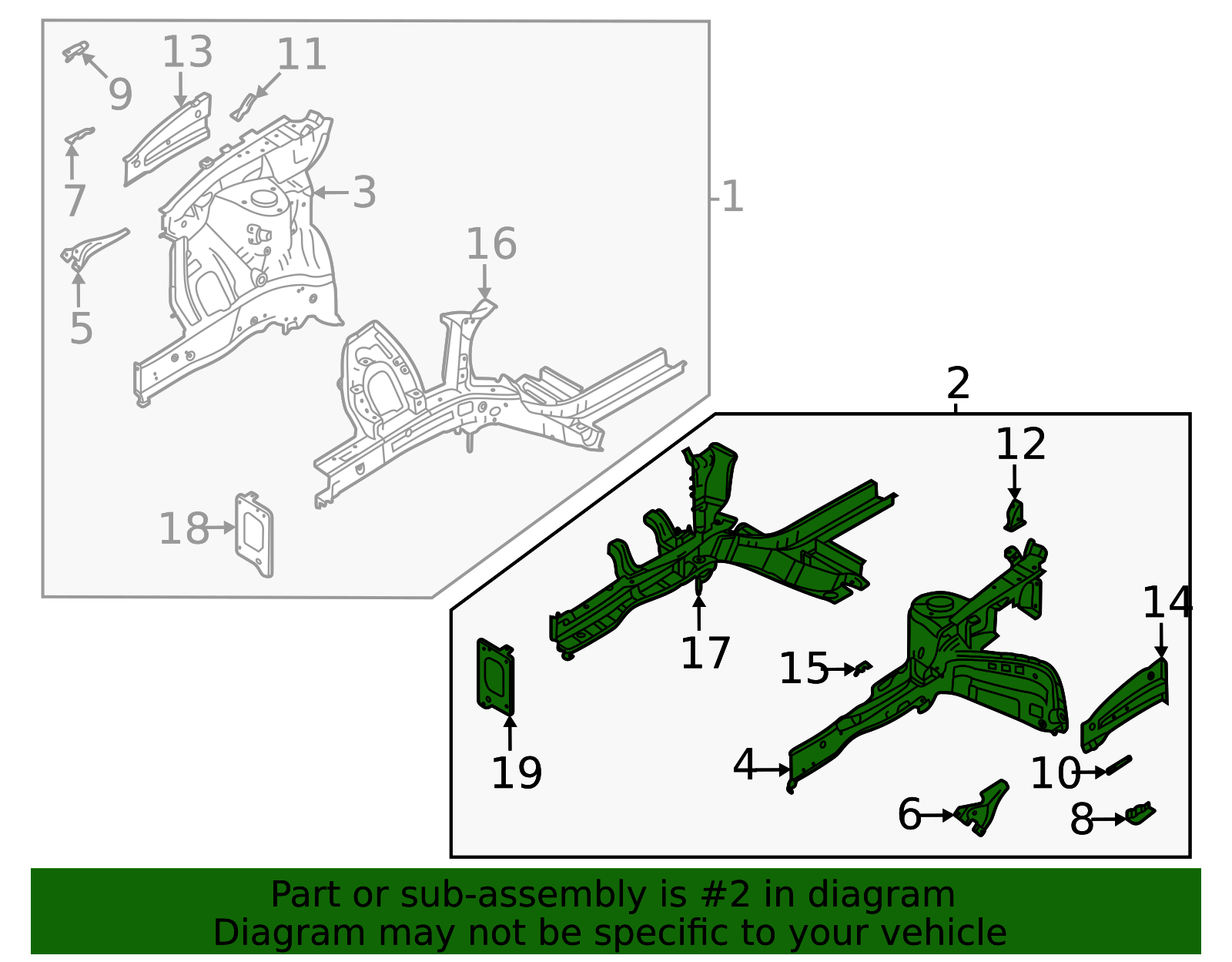 64500-Q5001 - Apron/Rail Assembly 2021-2023 Kia Seltos | Kia.Parts Store