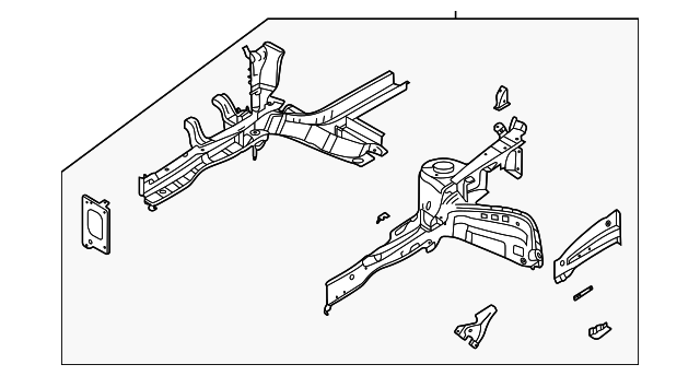 64500-Q5000 - Apron/Rail Assembly 2021 Kia Seltos | Kia.Parts Store
