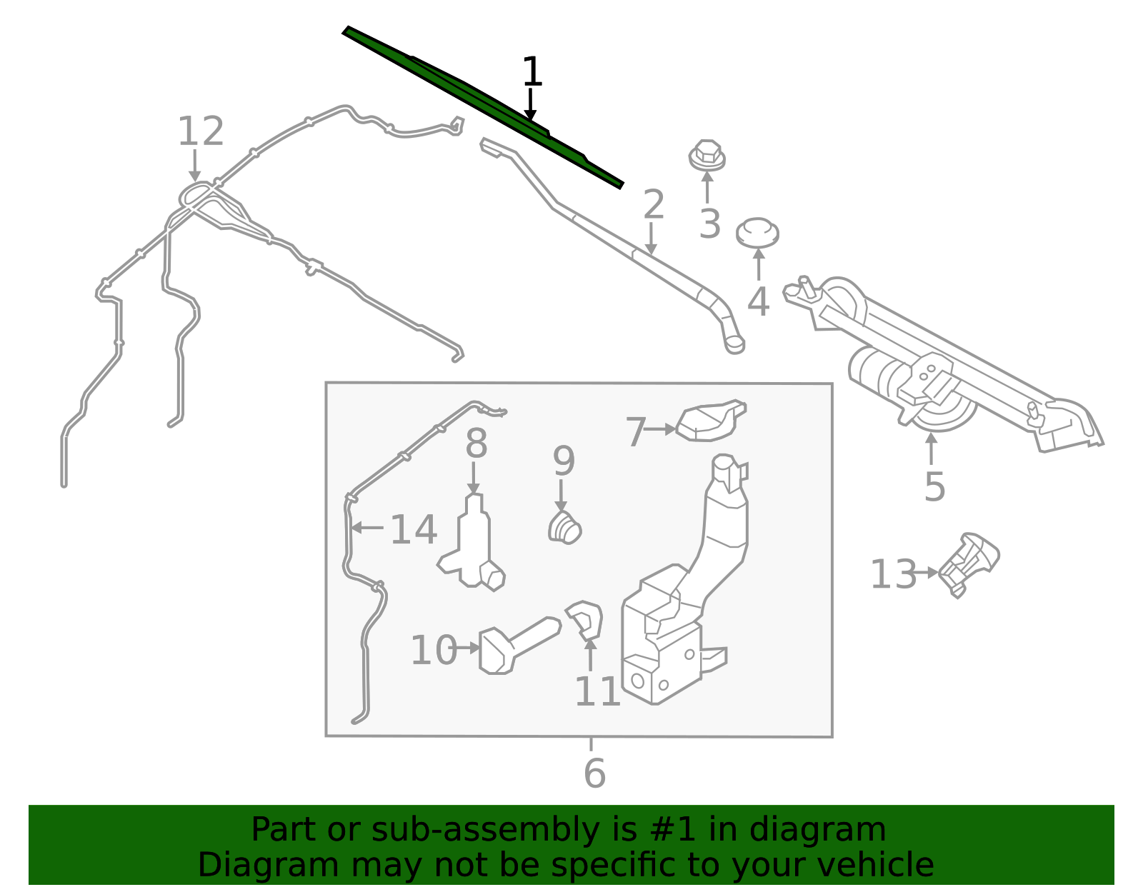 Genuine OEM Ford Part - Motorcraft™ Wiper Blade WW-2040-A | Genuine OEM ...