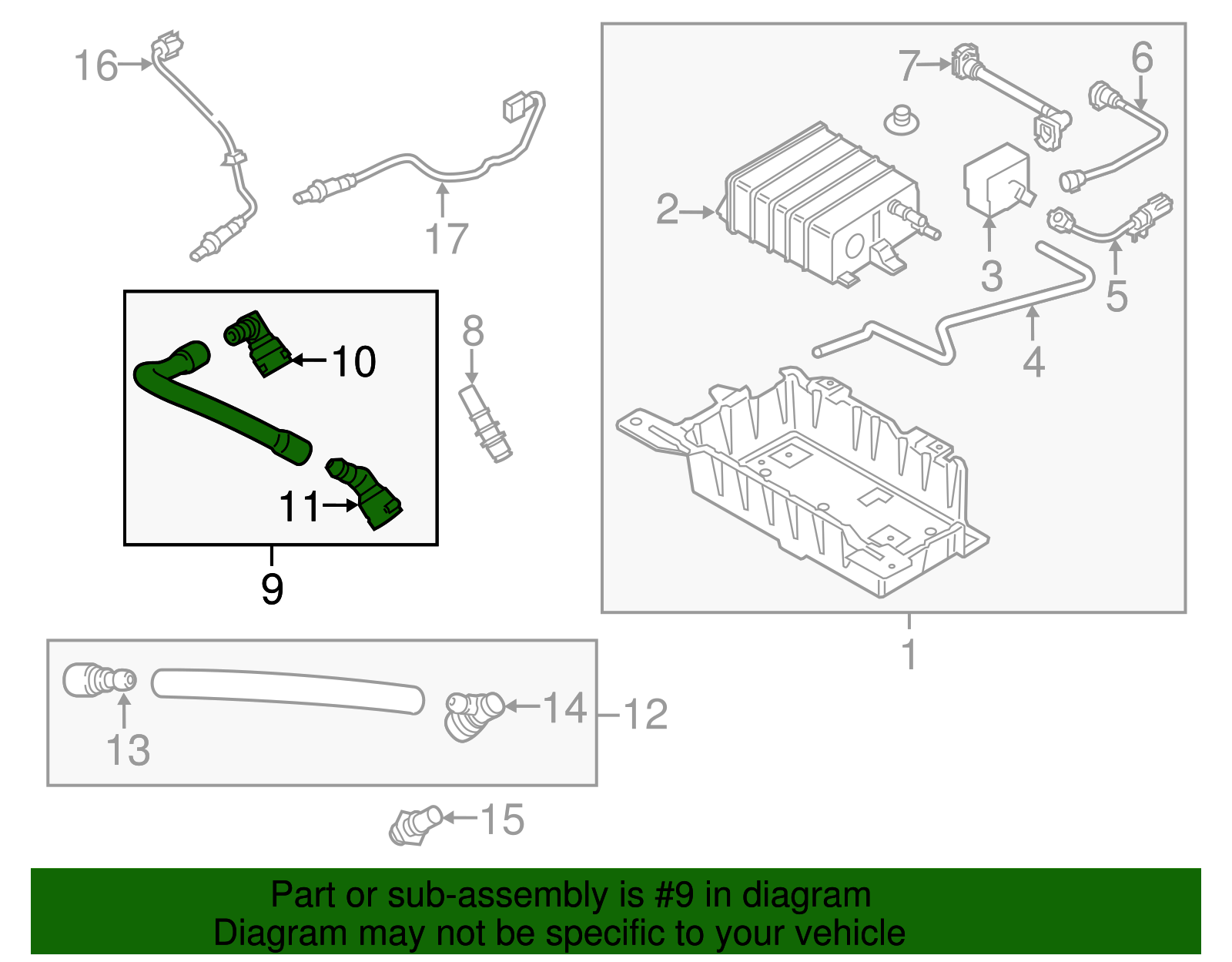 kr3z6758b - Ford PCV Valve Hose 2020-2022 Ford Mustang | Performance ...