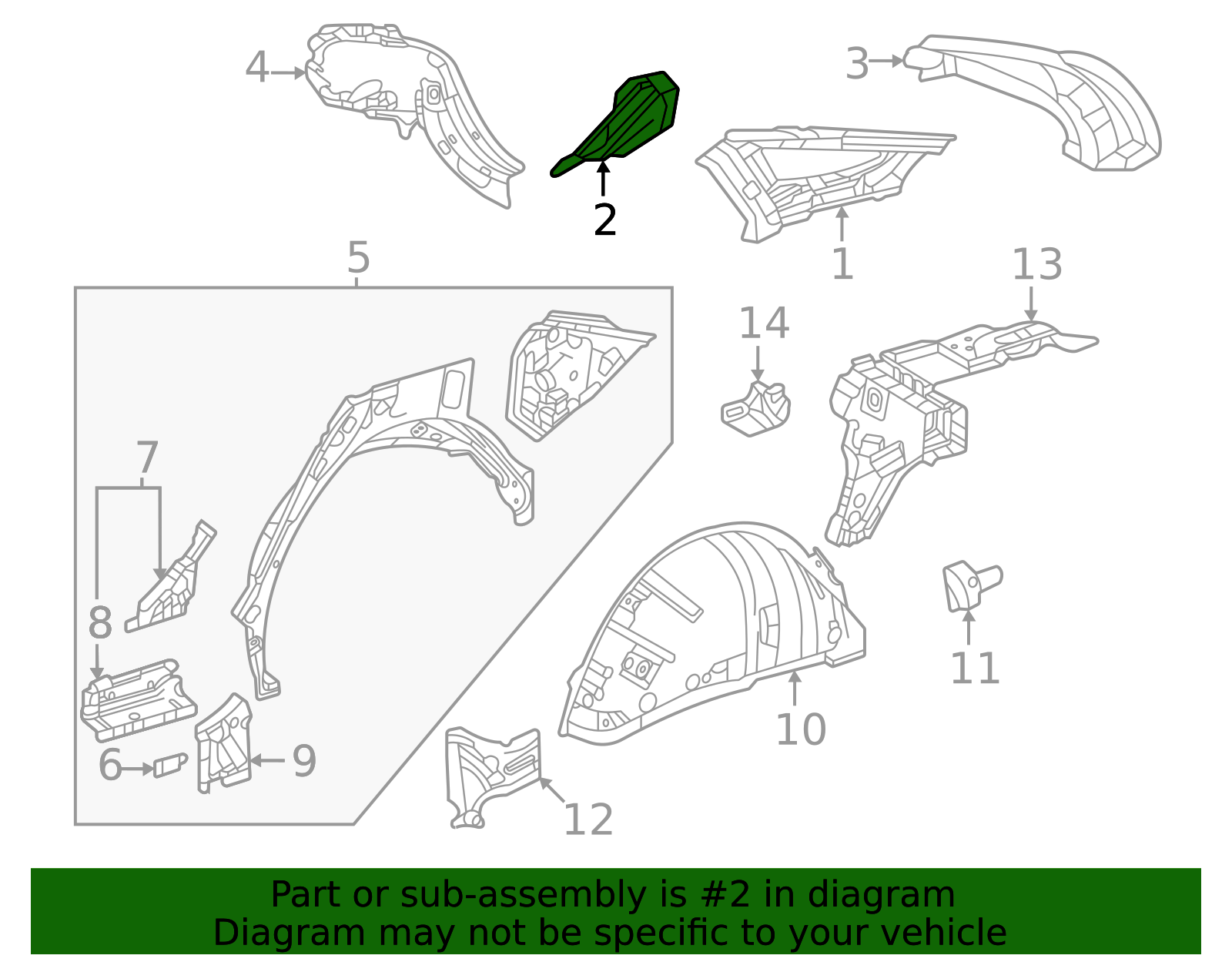 2023-2025 Toyota Crown Quarter Extension 61723-30060 | Toyota Parts Center