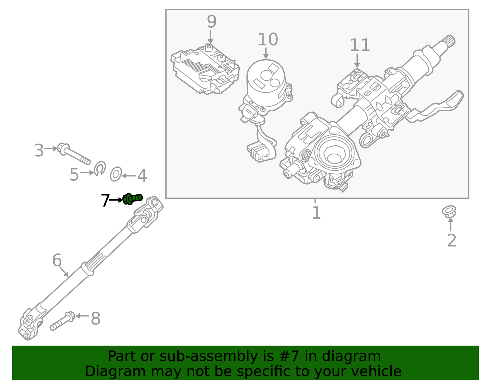 56415-3Q000 - Lower Shaft Upper Bolt 2011-2025 Kia | Kia.Parts Store