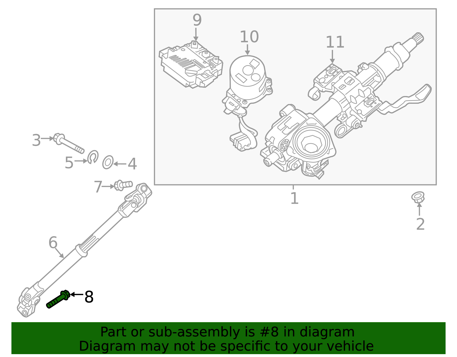 2012-2022 Kia OEM NEW 2017-18 Kia Cadenza Forte Intermediate Shaft ...