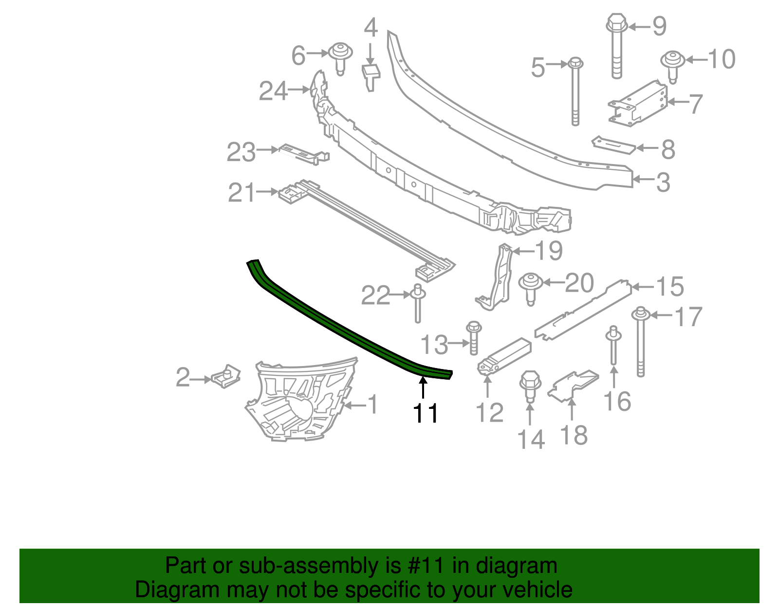 51-11-7-301-578 - Lower Impact Bar | BMWPartsHub