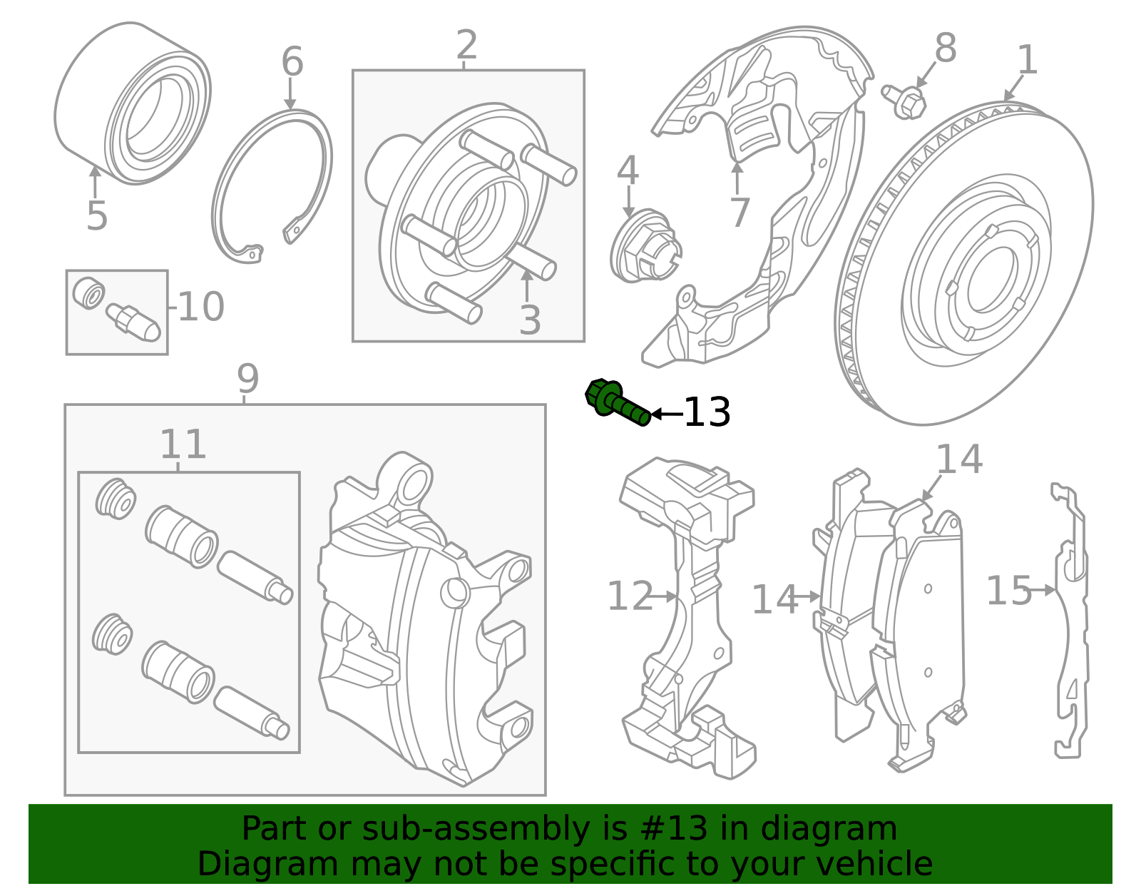 Genuine OEM Ford Part - Caliper Mount Bolt W715624-S439 | Genuine OEM ...