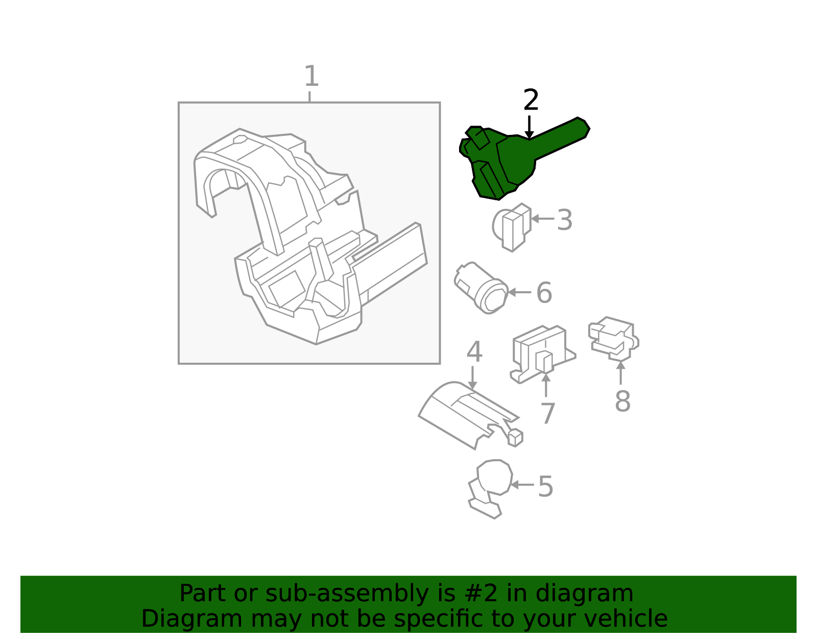 Ford Combination Switch - OEM Turn Signal/Wiper Control - Part #SW-6495 ...