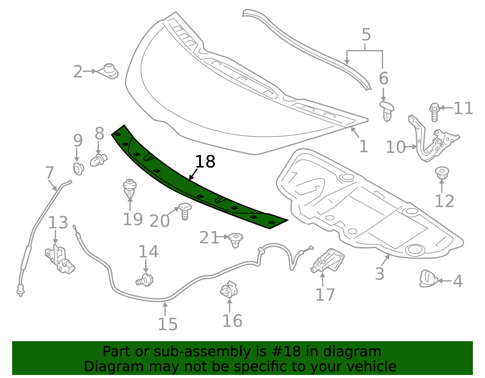 75772-74011 - High-Quality Hood Molding for 2012-2015 Scion iQ ...