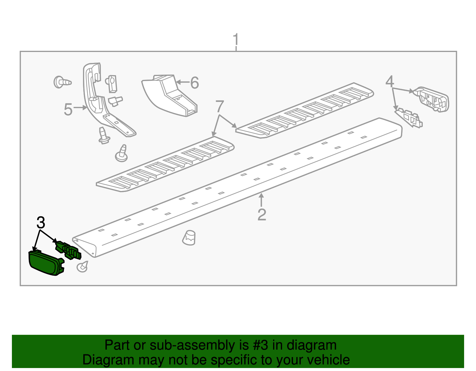 2014-2020 GM Running Board End Cap and Retainer 22876240 | OEM Parts Online
