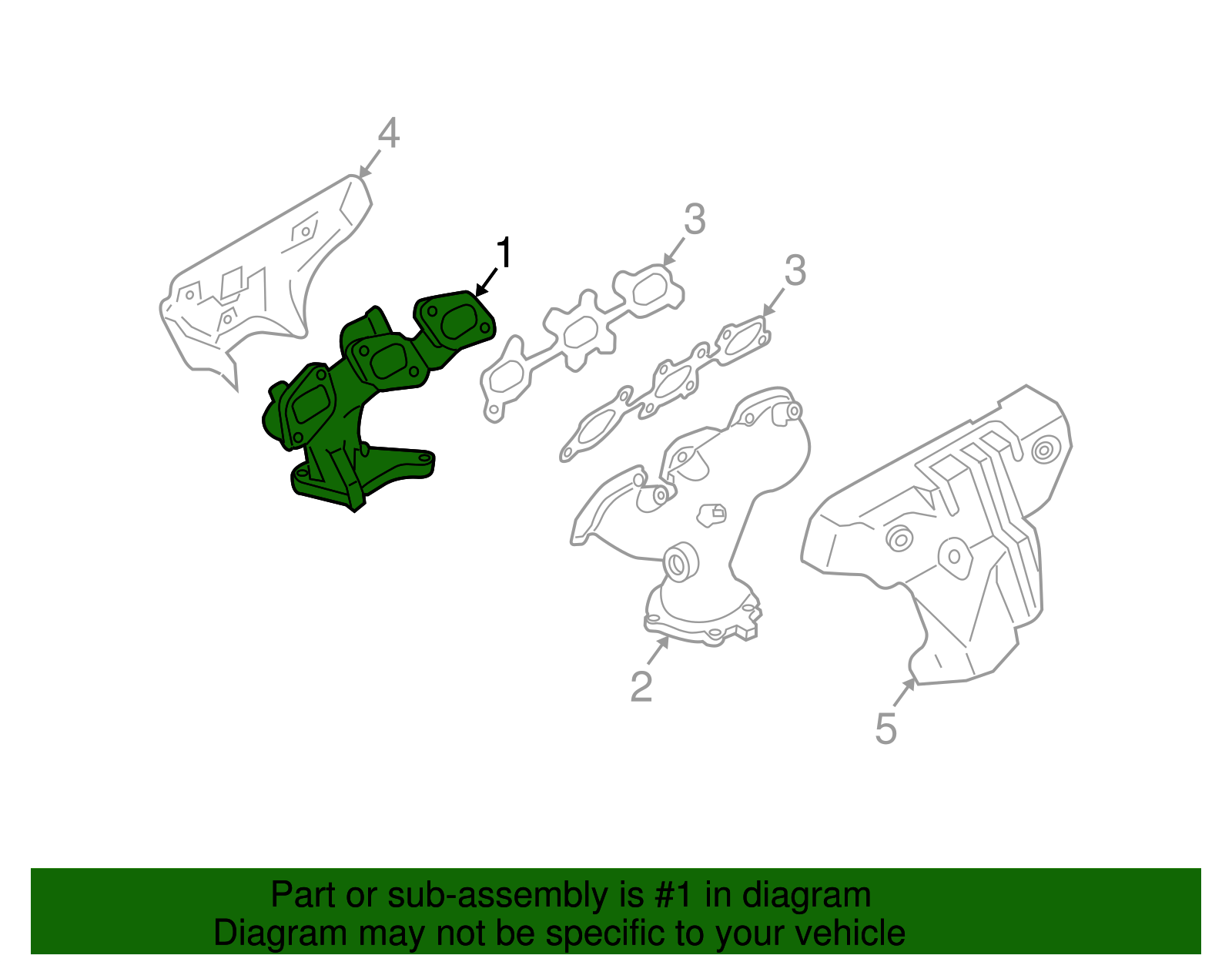 2002-2007 Nissan Exhaust Manifold 14004-CA000 | Nissan Parts Central