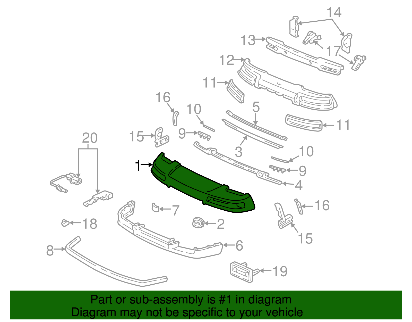 1991-2002 Acura NSX Bumper Cover 71101-SL0-A91ZZ | OEM Parts Online