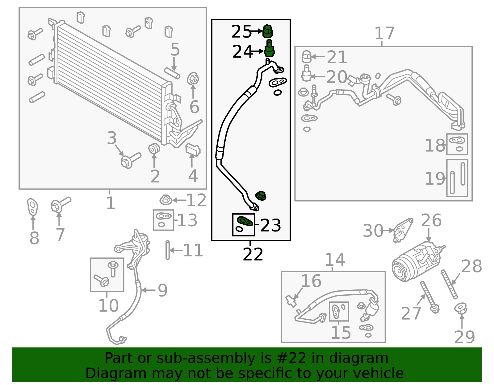 A/C Refrigerant Suction Hose | DB5Z-19867-D | Walls' Ford Parts