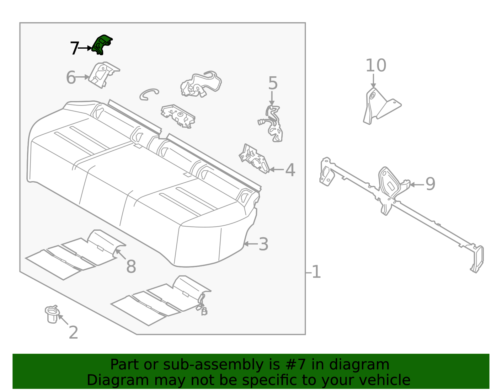 2021-2025 Nissan Rogue Bezel 88047-6RA0A | TascaParts.com
