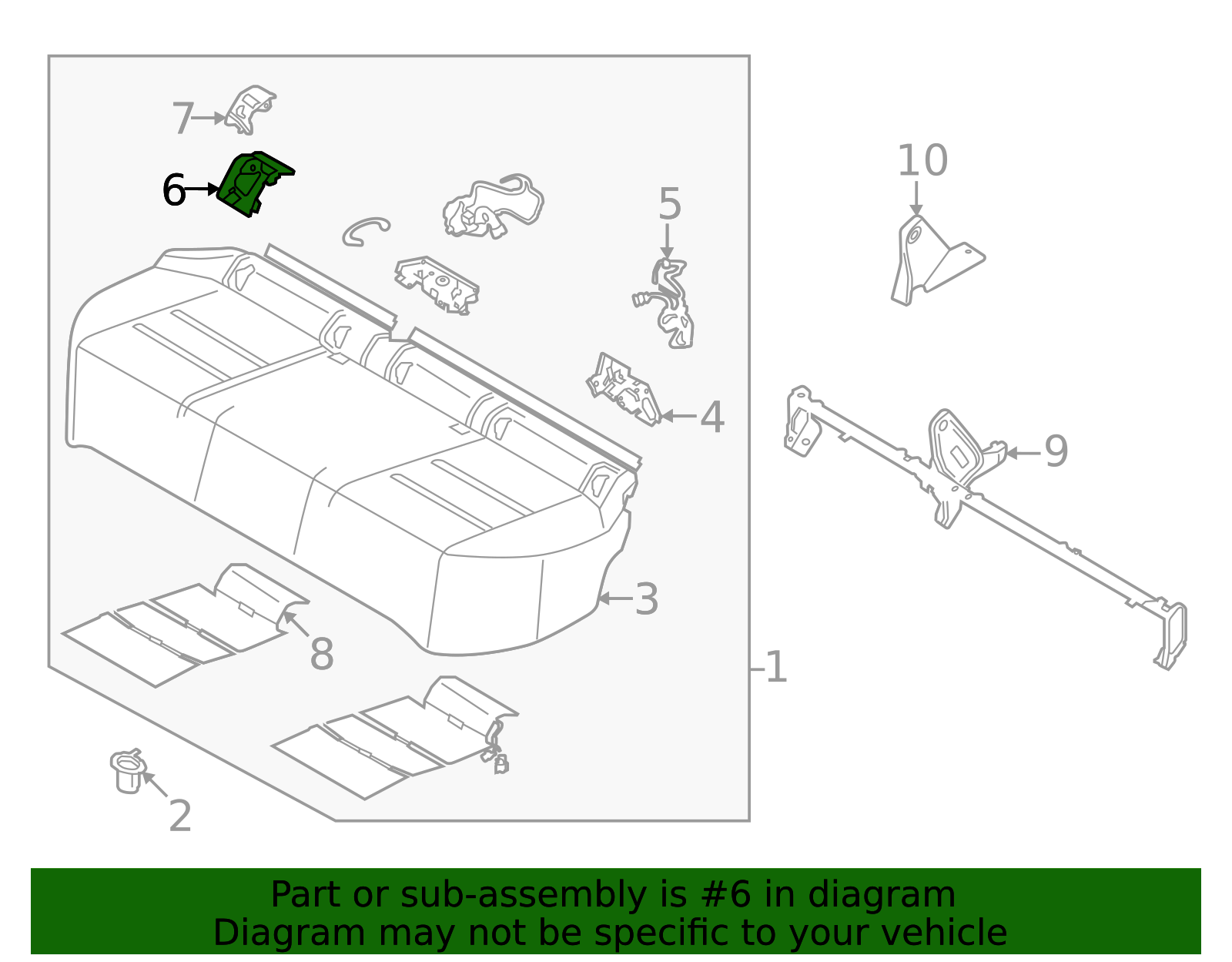 2021-2025 Nissan Rogue Escutcheon 883E2-6RA0A | Nissan Parts Central